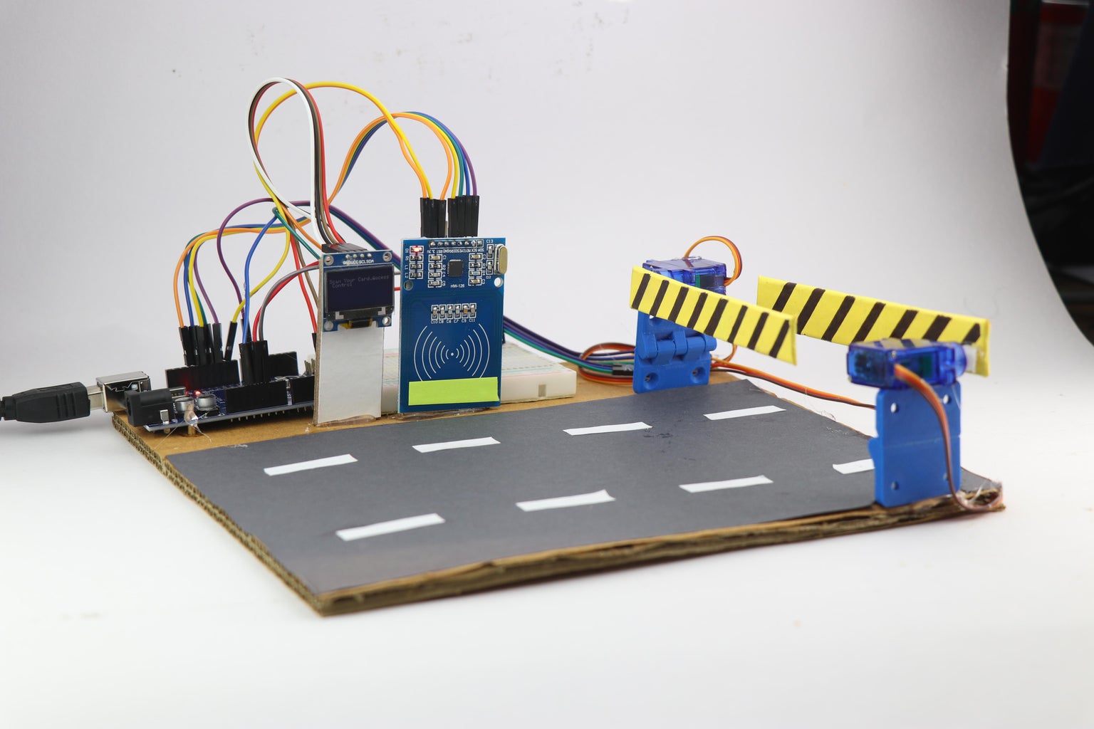 Make Arduino Rfid Barrier System With Oled Display 6 Steps With Pictures Instructables
