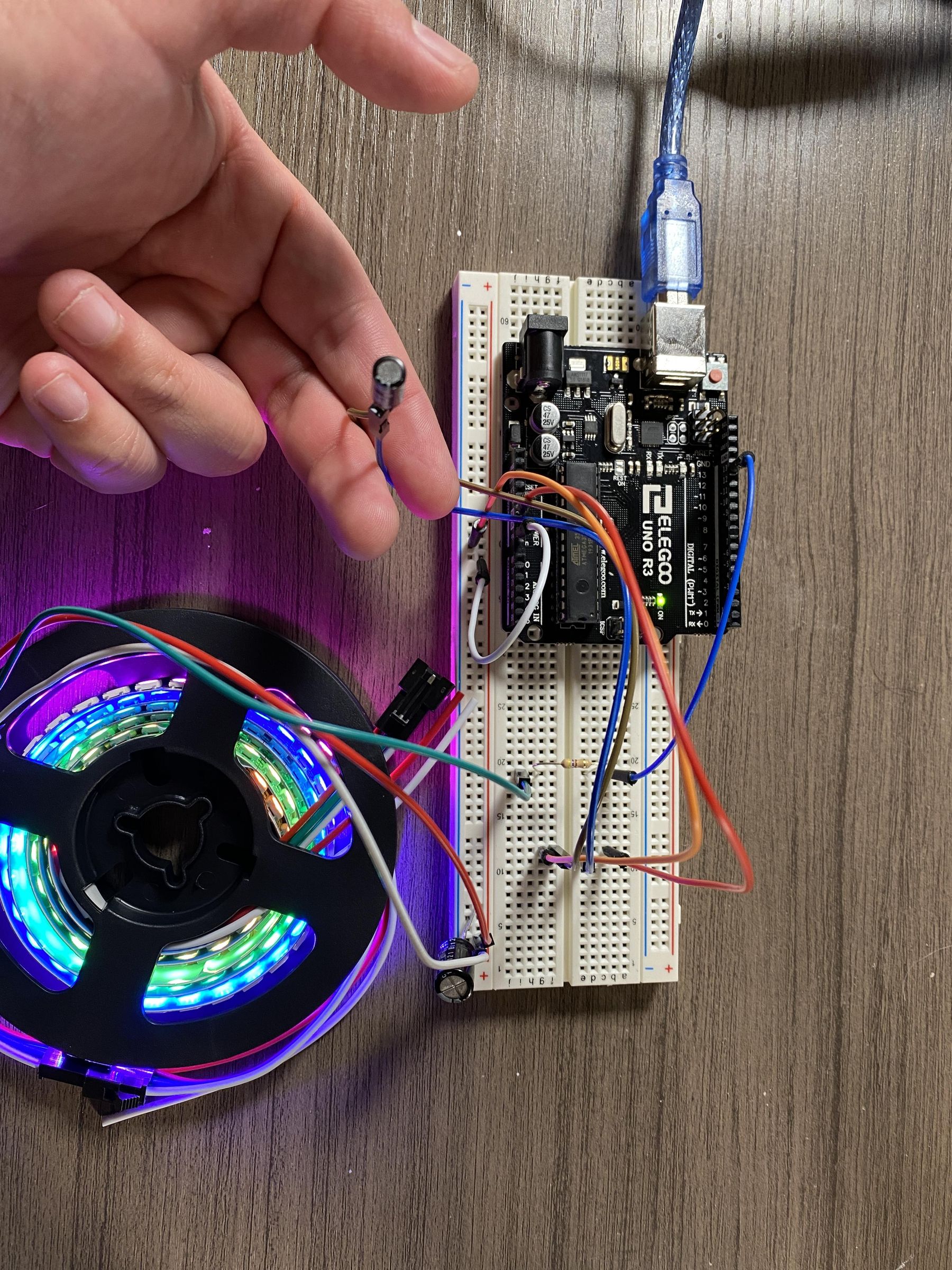 Tilt Switch RGB Strip Setup : 4 Steps - Instructables