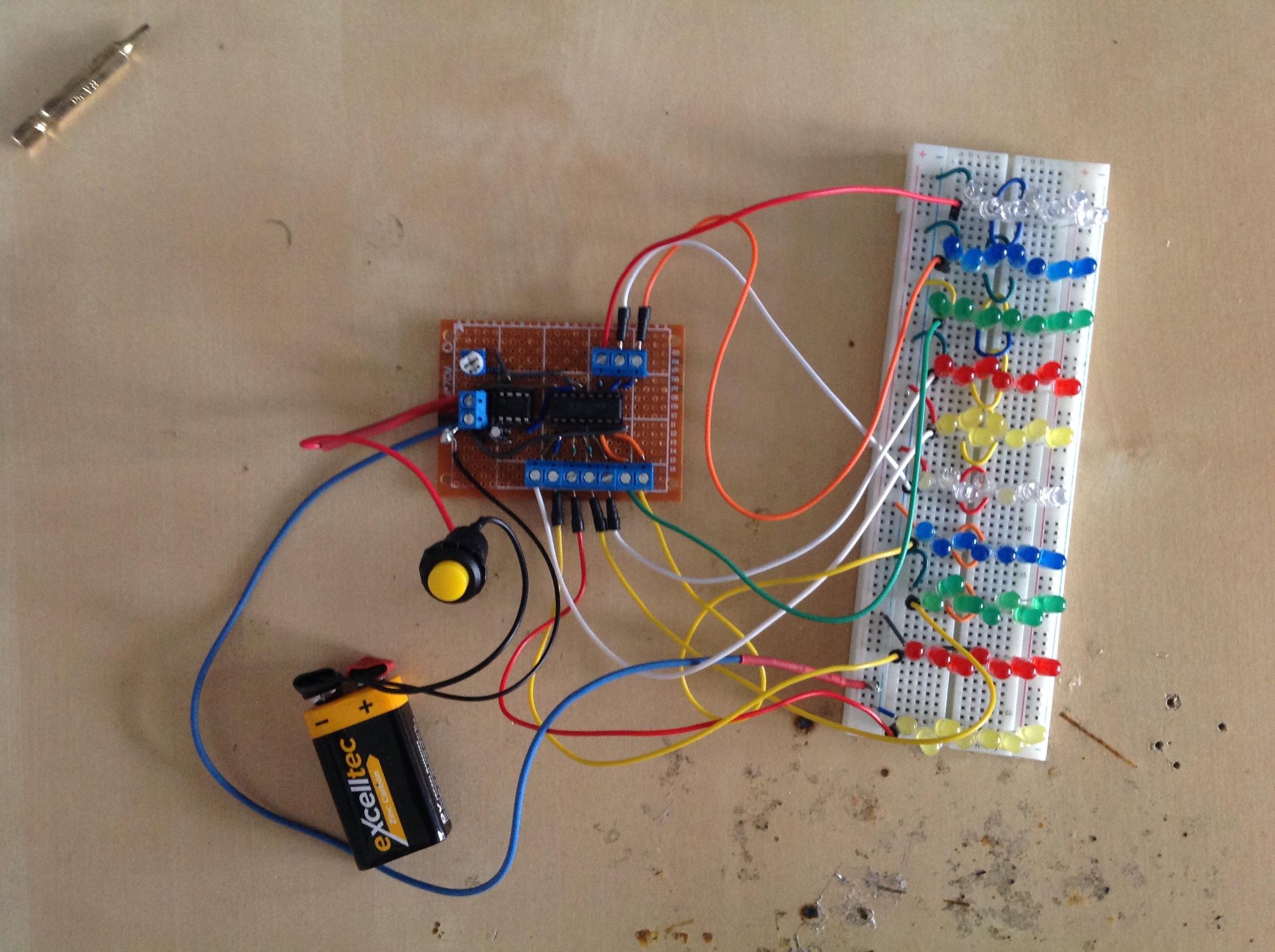 Three Ways to Make LED Chaser Circuit With Speed Control + Back and ...