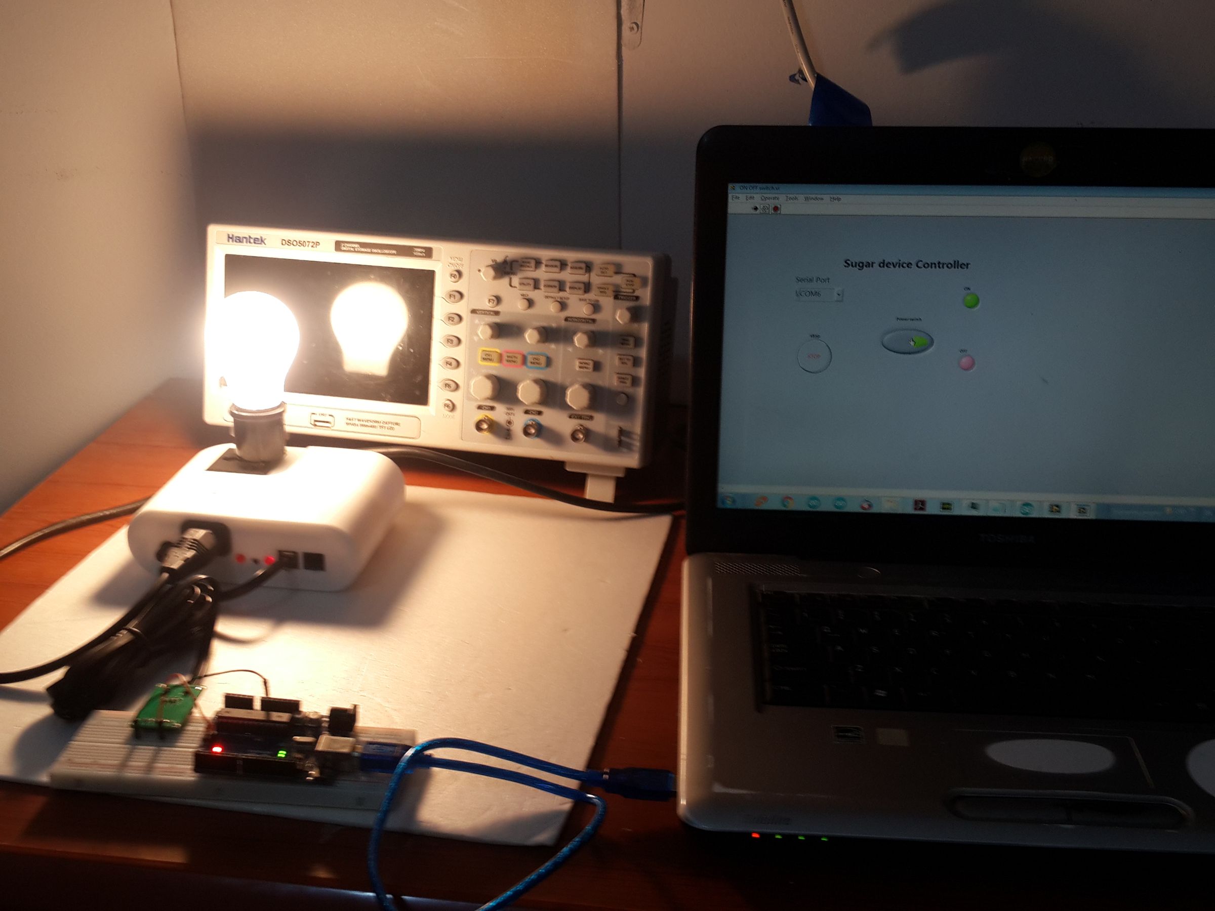 Labview Meet Arduino ! Control AC Dimmer Lamp : 6 Steps (with Pictures ...
