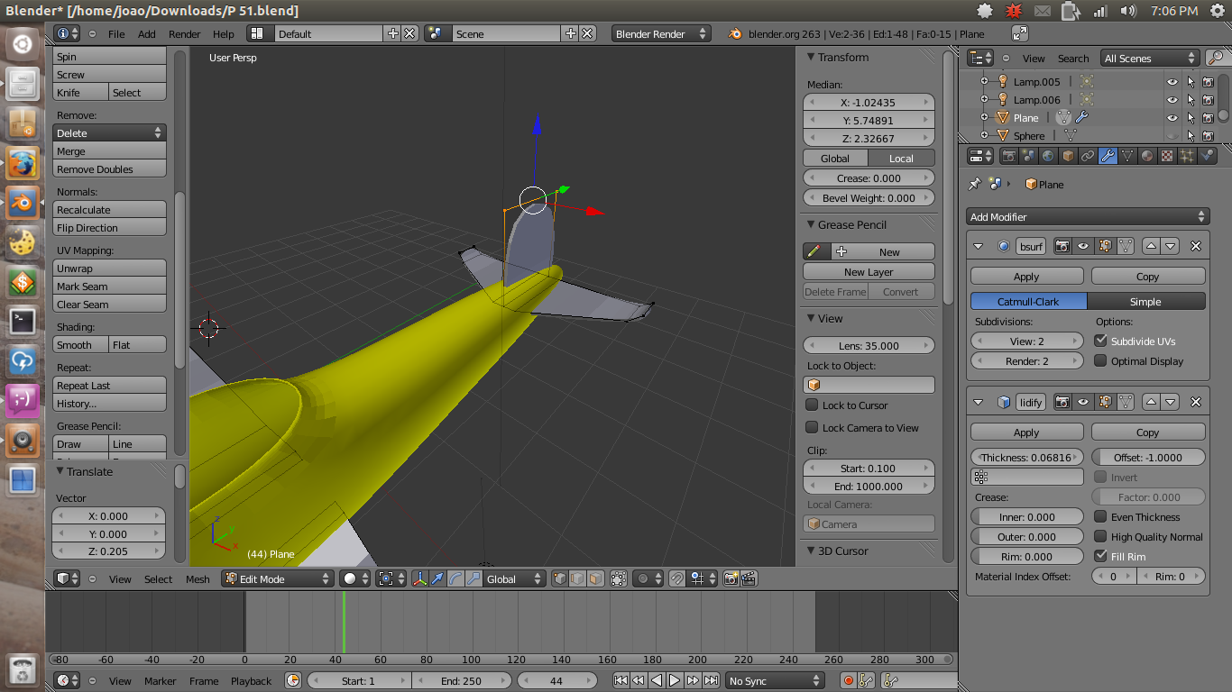 Modelling in Blender: Airplane Part 1 : 8 Steps - Instructables