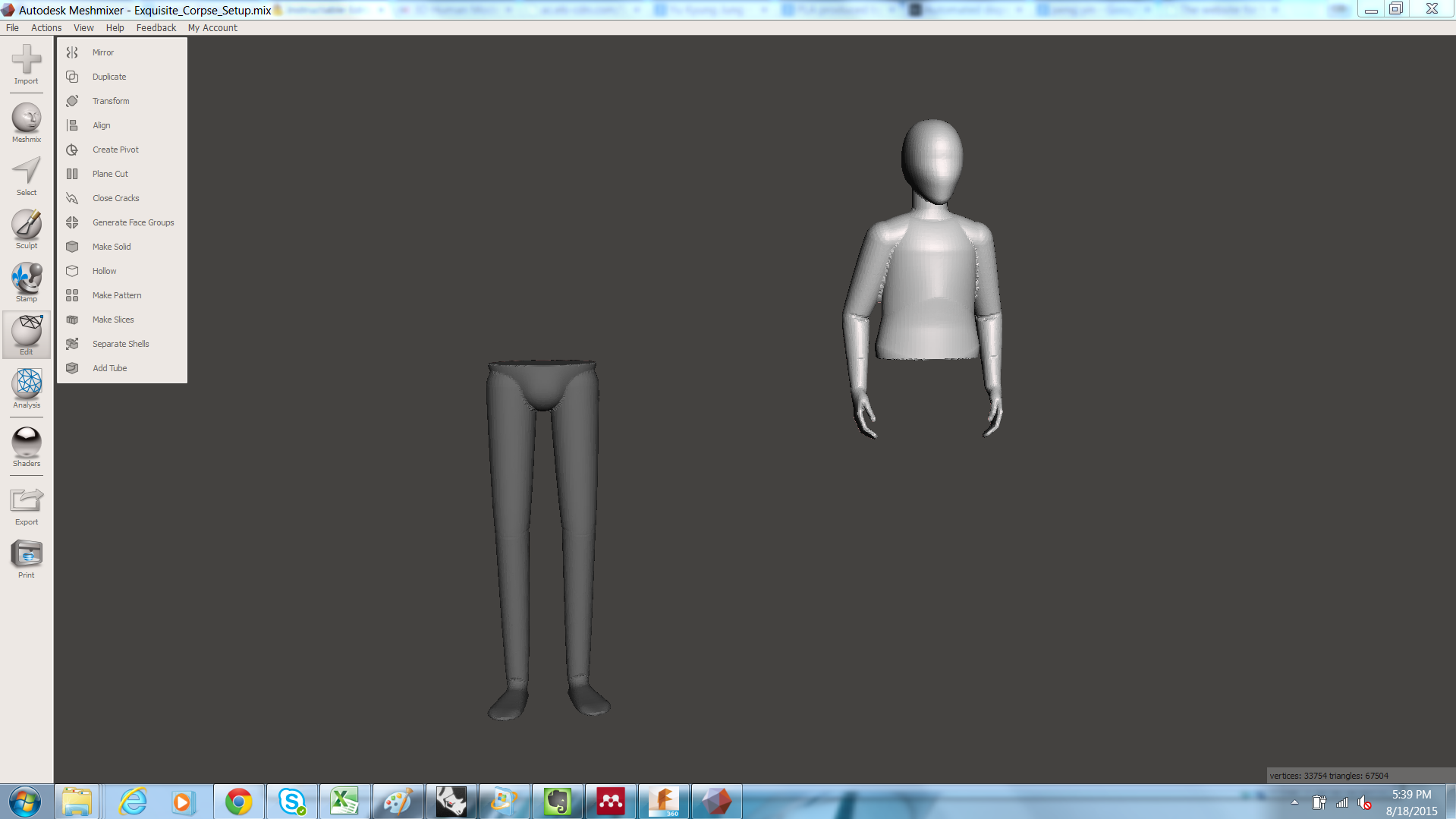 3d Exquisite Corpse : 4 Steps (with Pictures) - Instructables