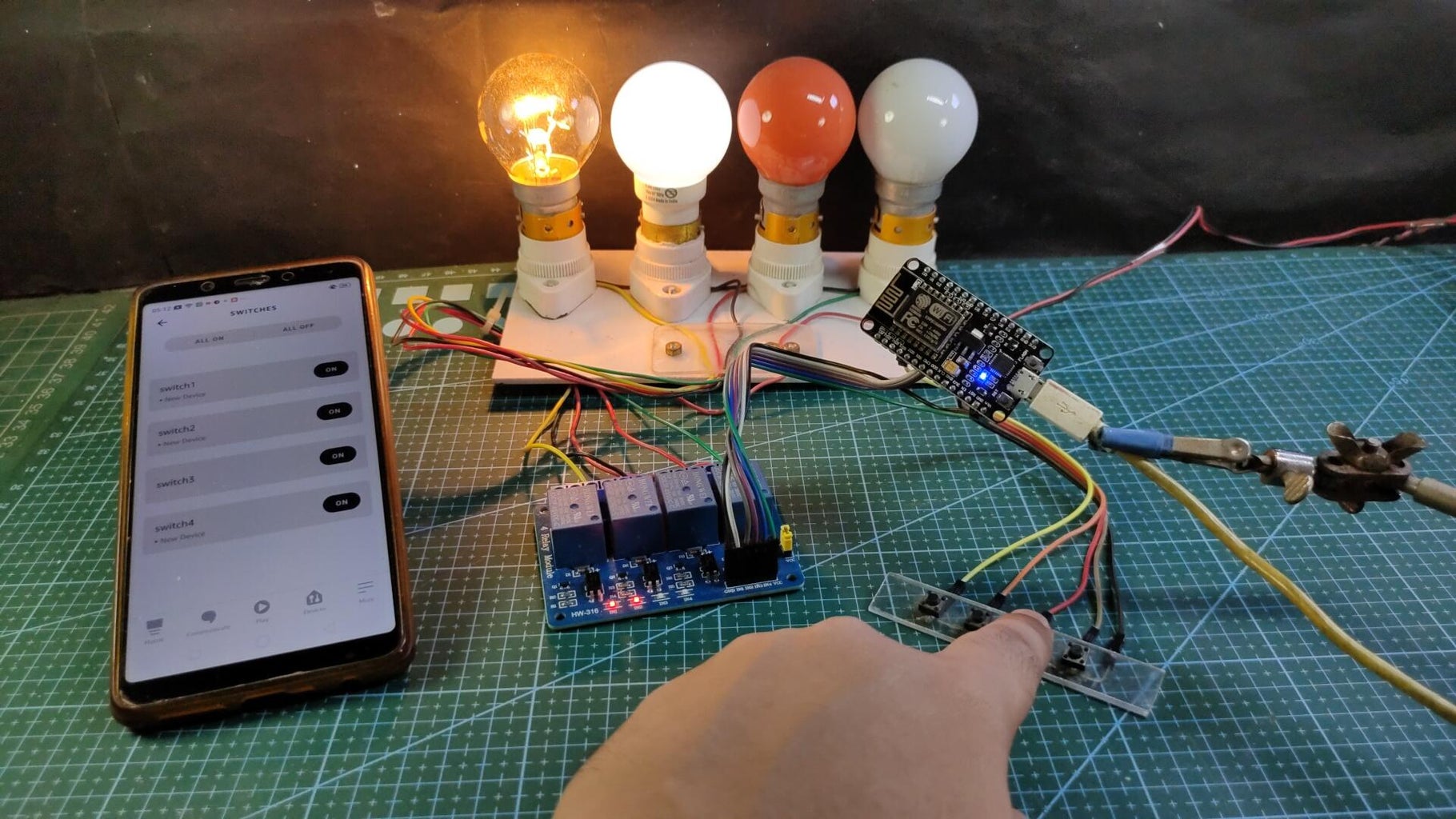Arduino Iot Cloud Esp8266 Nodemcu Alexa Home Automation System Iot 2021 19 Steps With