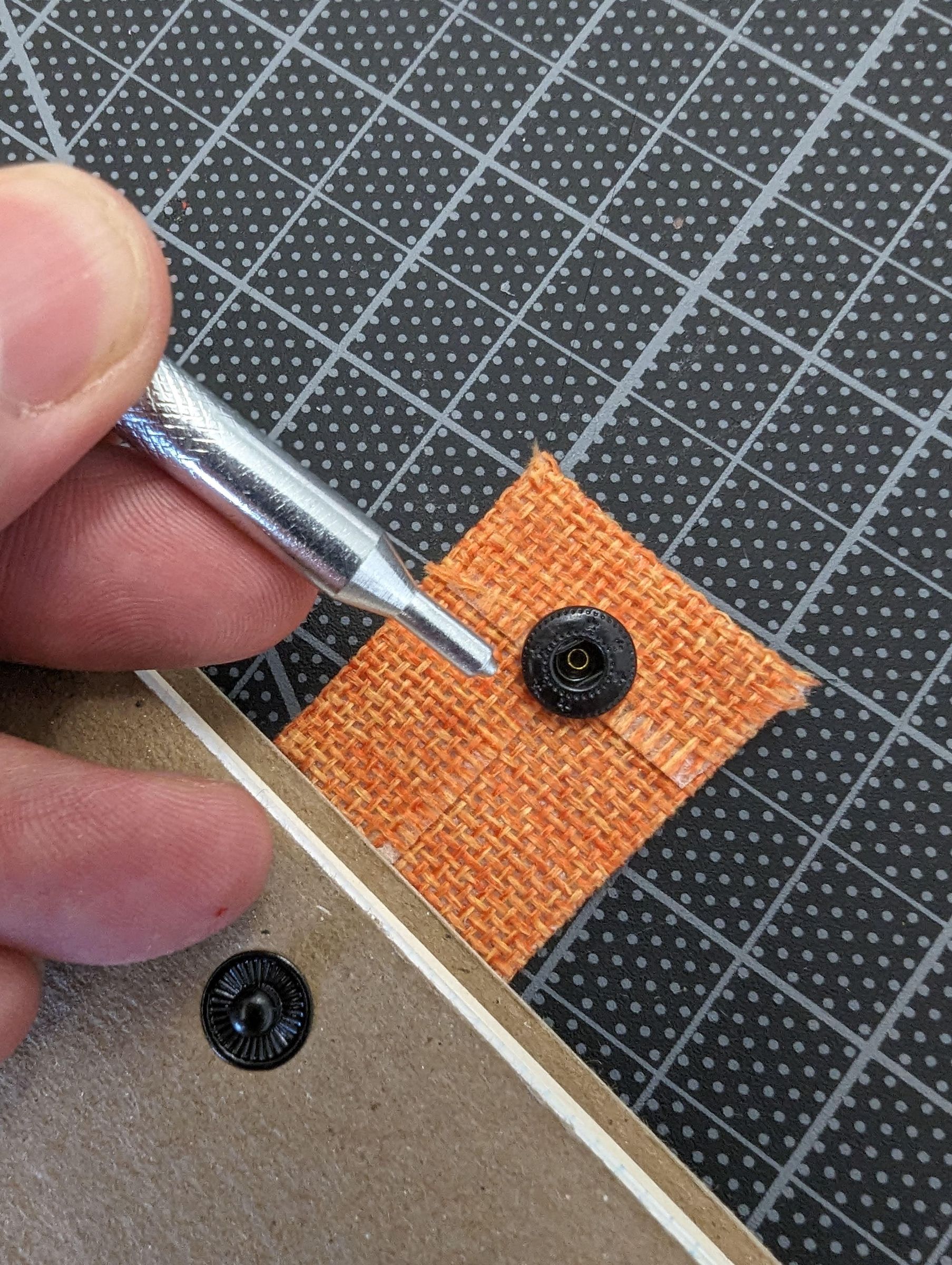 Creating a Snap Closure for a Simple Sketchbook Journal Etc. : 11 Steps ...