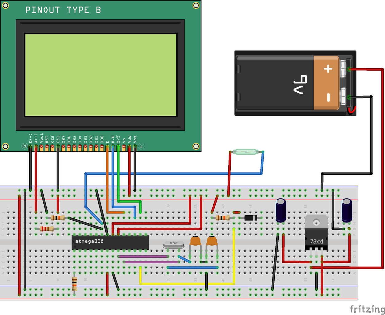 Arduino Bike Speedometer With 128 X 64 Graphics LCD : 5 Steps (with ... Arduino Bike Speedometer With 128 X 64 Graphics LCD : 5 Steps (with ...