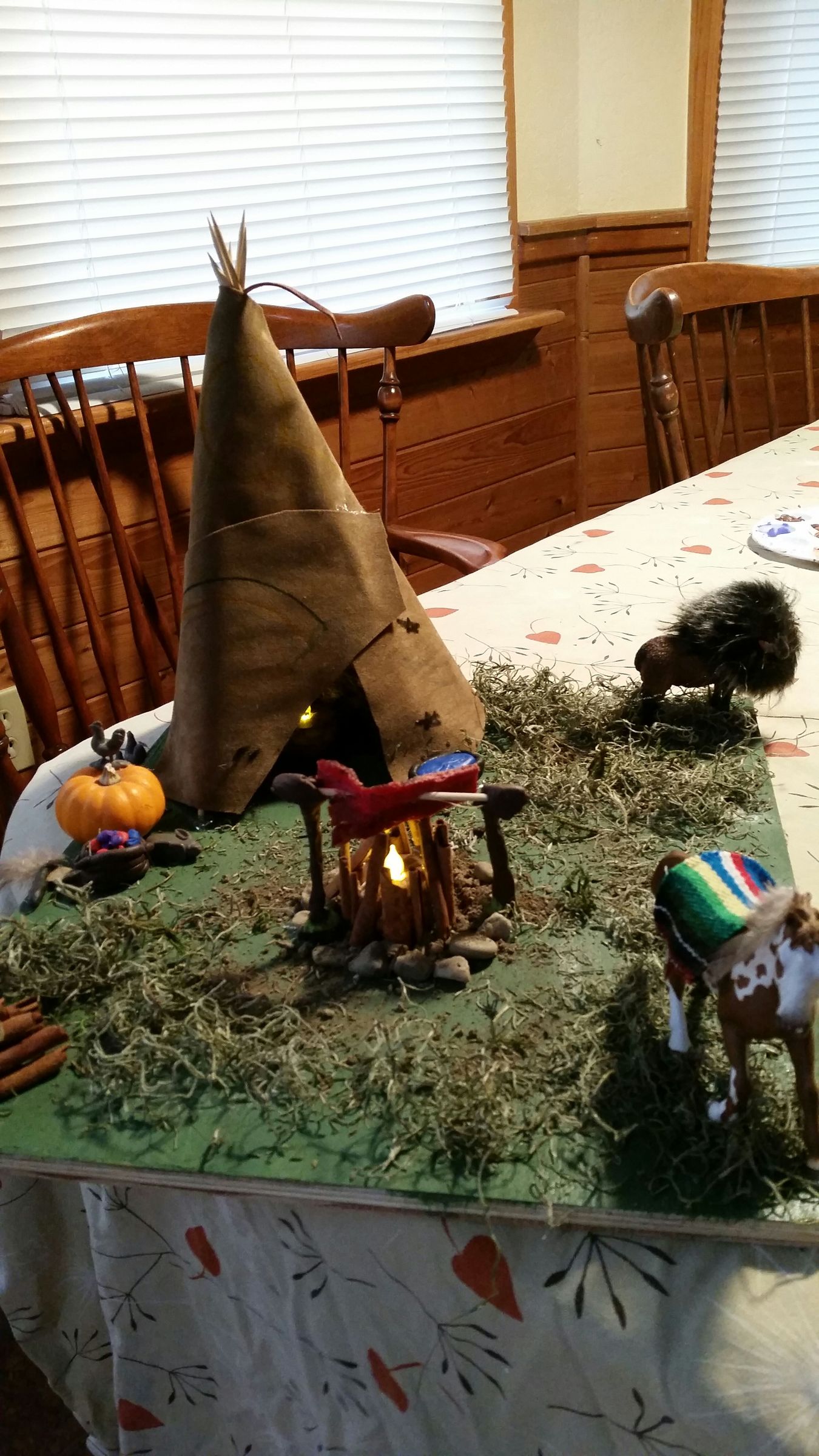 Native American Village Scene Native American Projects