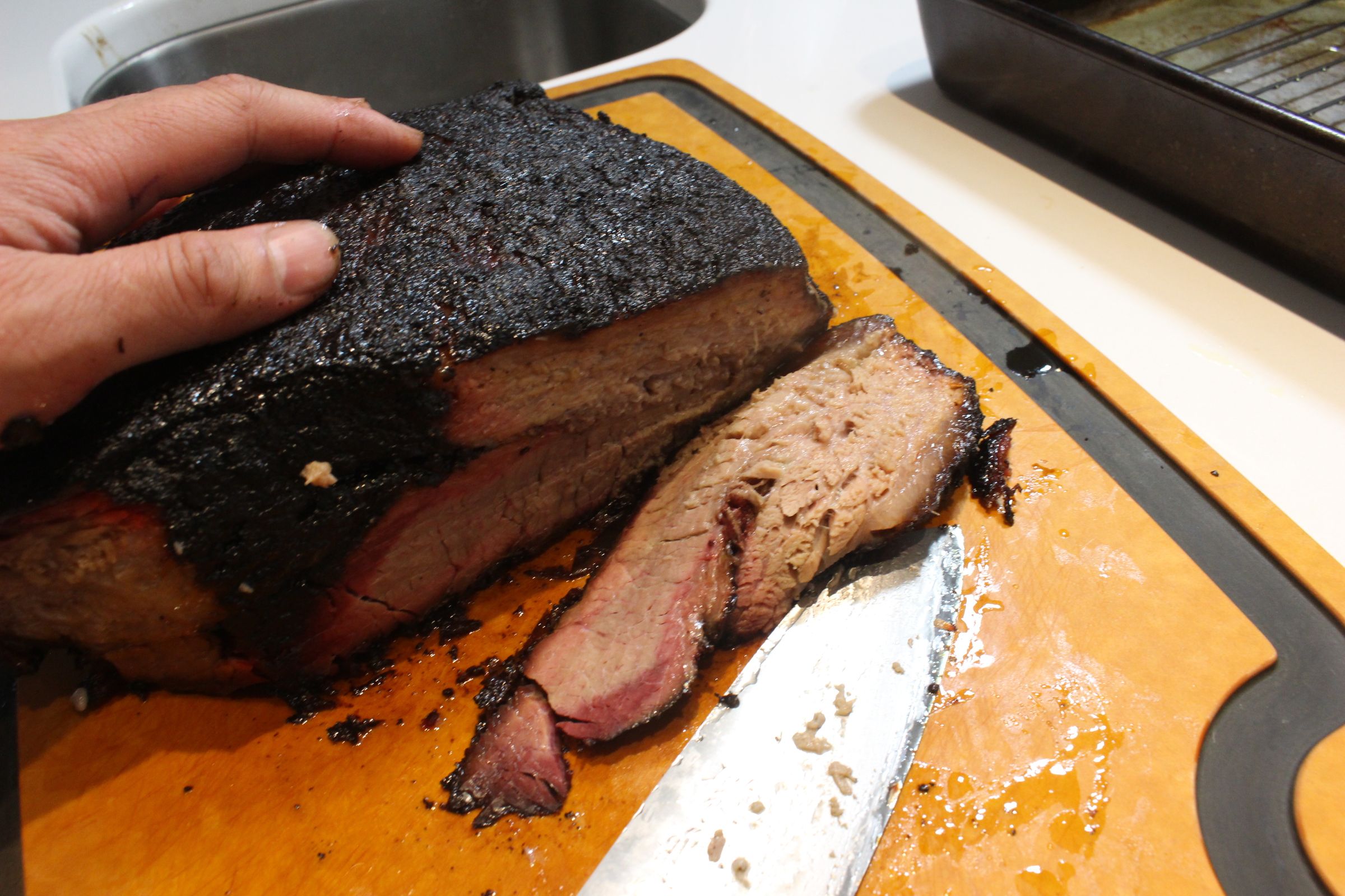 How to Smoke Beef Brisket With Wood : 6 Steps (with Pictures ...
