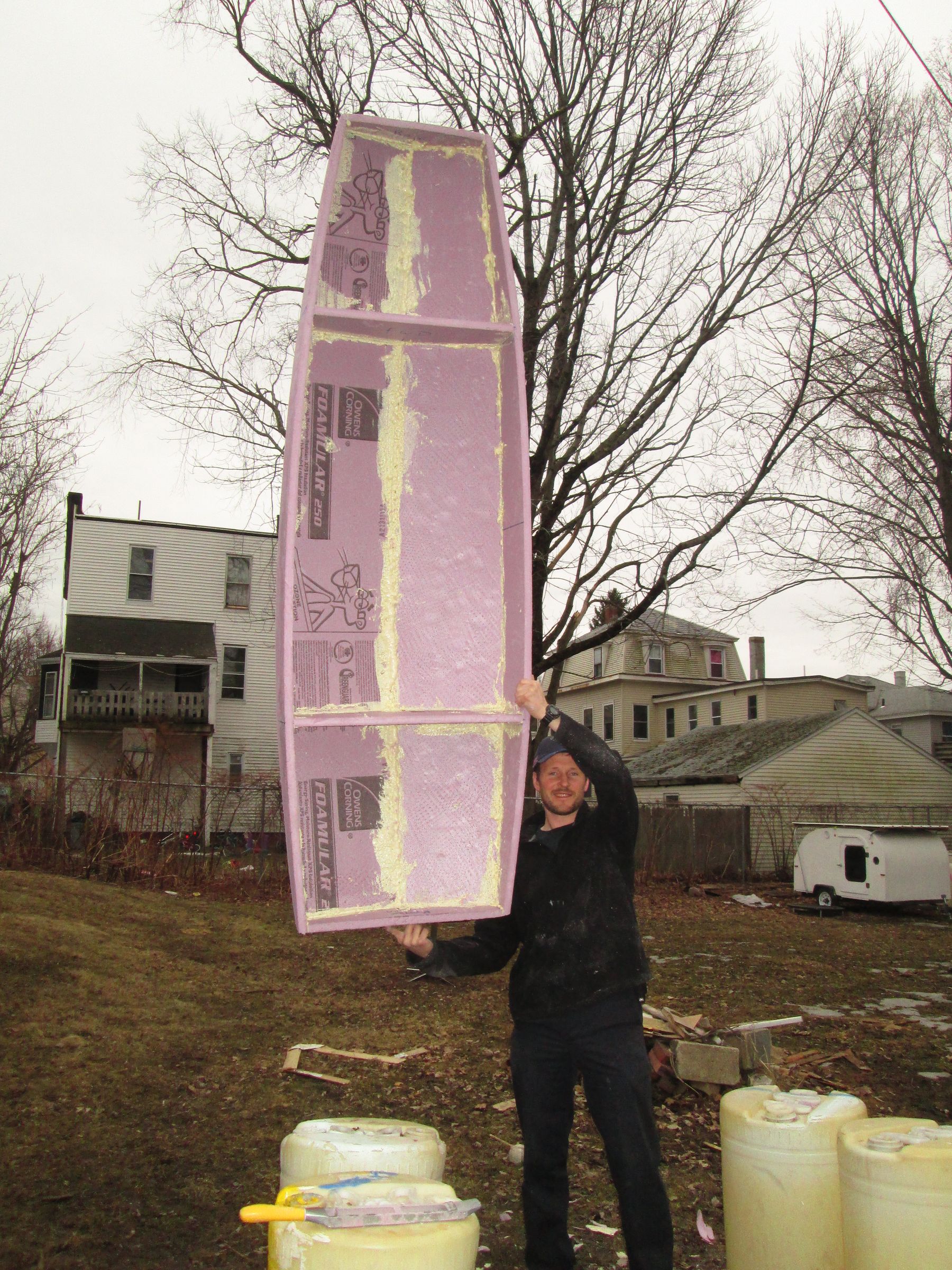Seafoam Kayak, the Unsinkable Foam Kayak Anyone Can Build, 16 Pounds ...