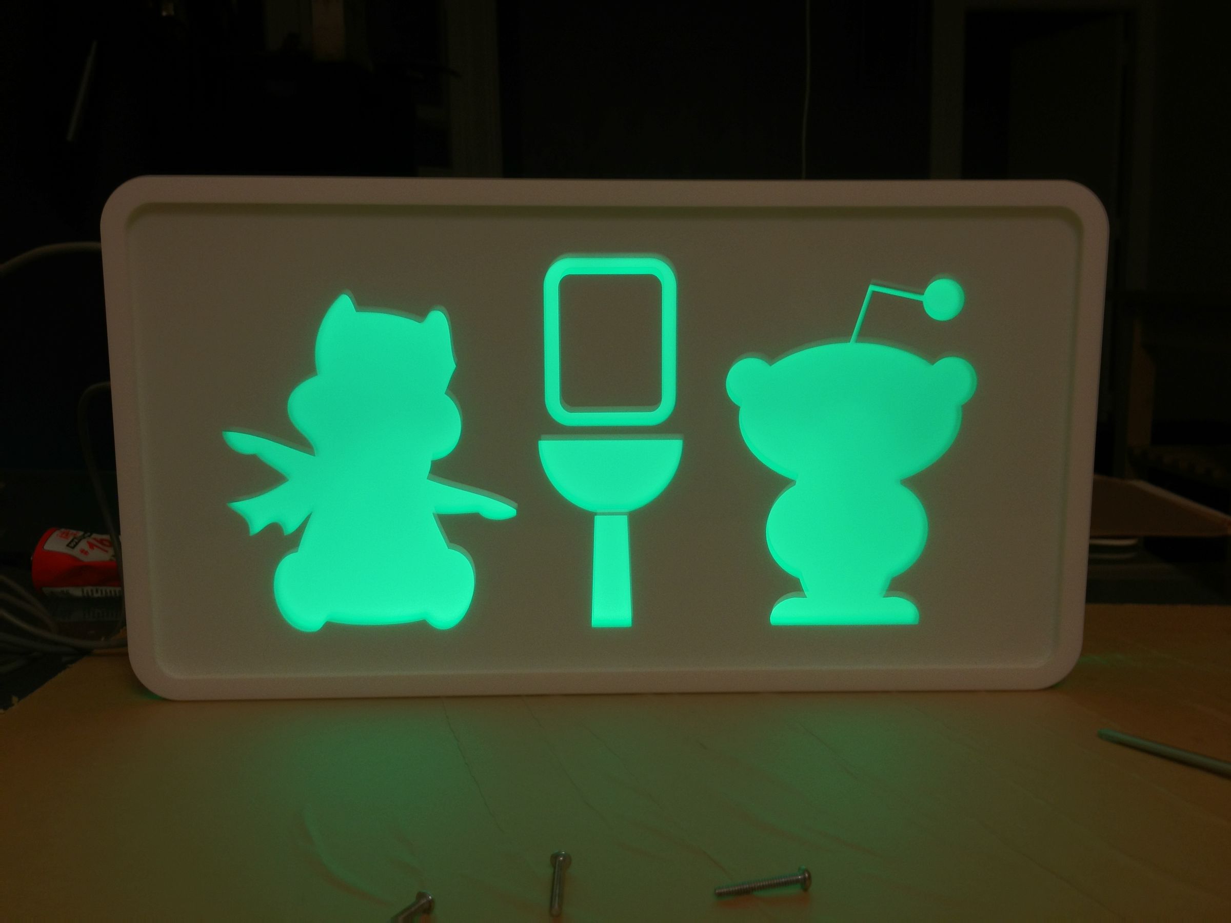 Hipmunk Bathroom Status Indicator Sign : 5 Steps (with Pictures ...