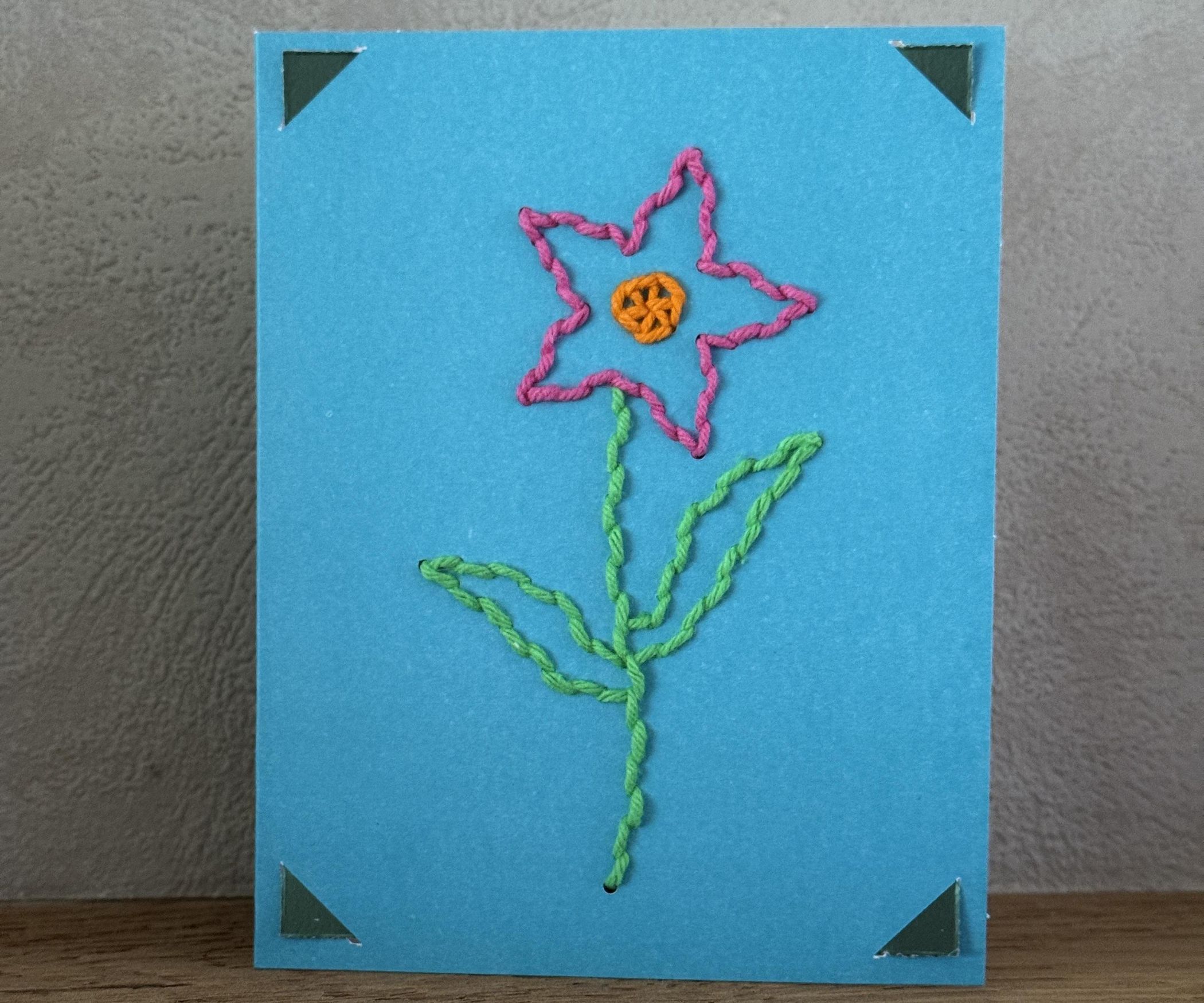 Flower Embroidery Greeting Card : 4 Steps (with Pictures) - Instructables