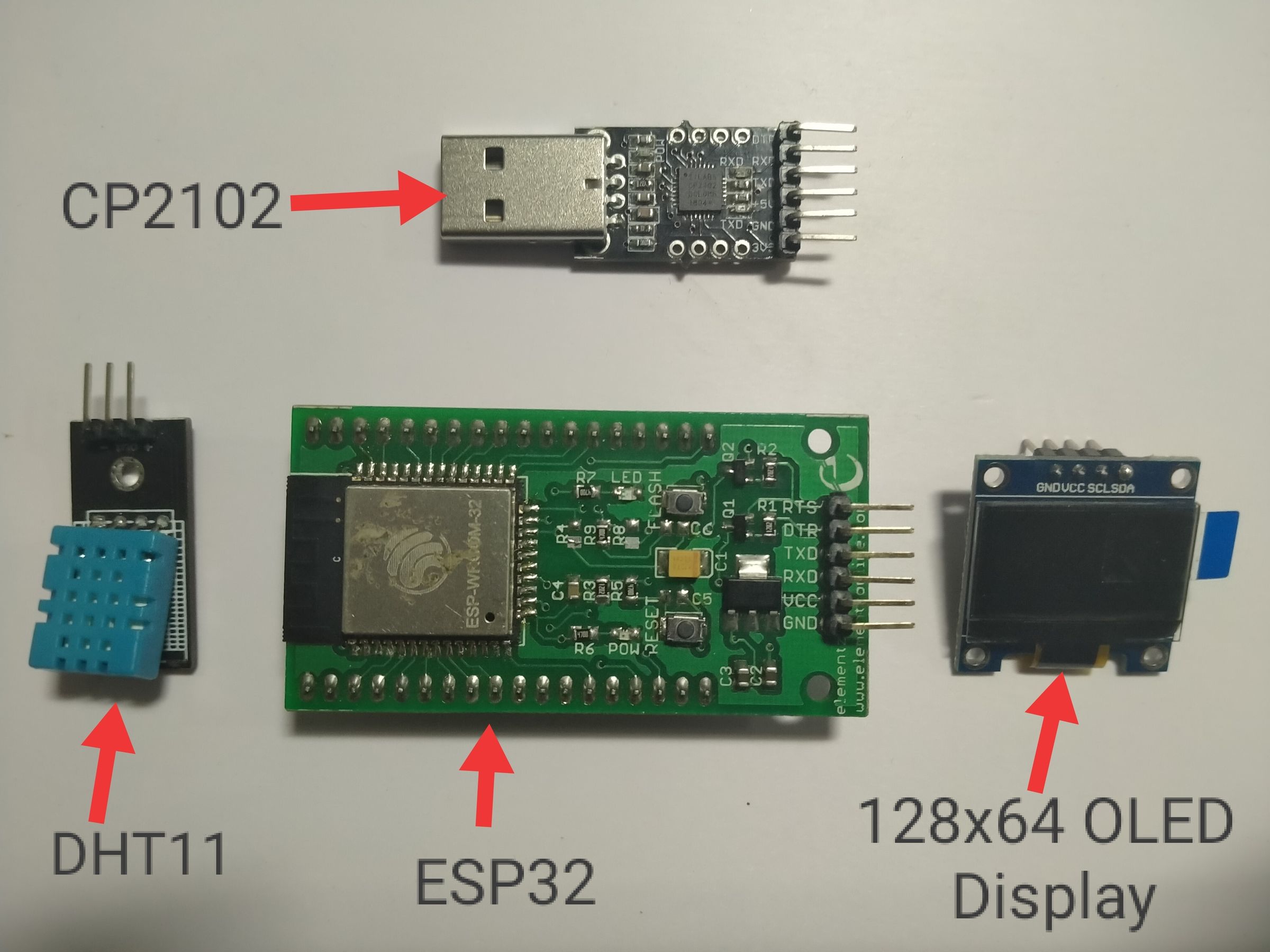 Weather Monitoring Using Esp32dht11oledthingspeak 7 Steps