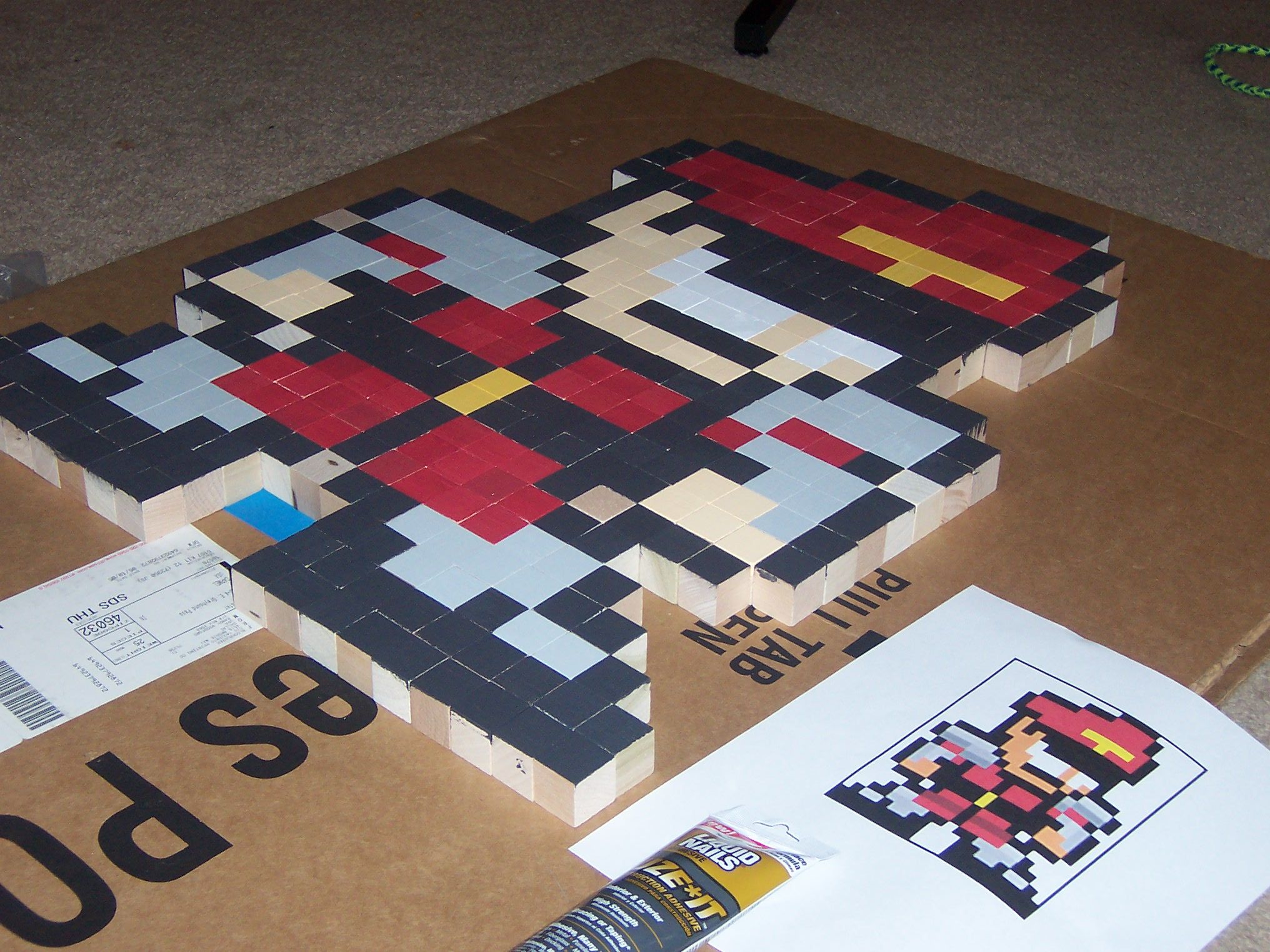 3D 8-Bit M. Bison Sprite Sculpture : 7 Steps - Instructables