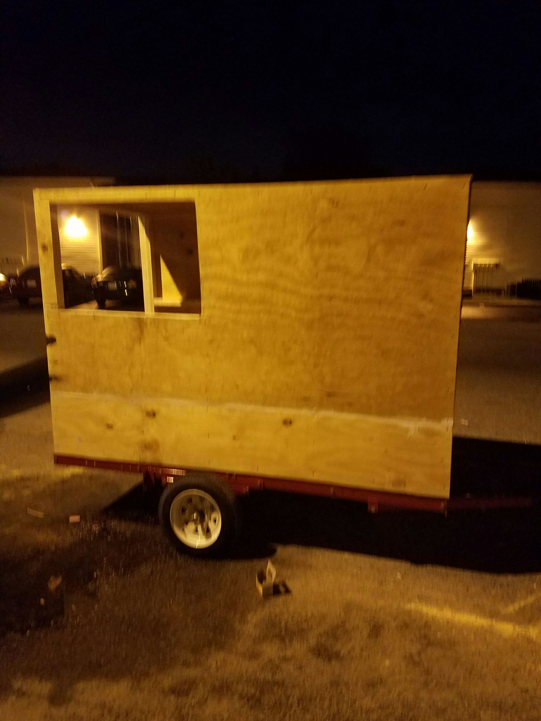 DIY 4X8 Micro-Tiny House Camper on Harbor Freight Trailer : 17 Steps ...