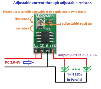 How to Drive a Led With Arduino or Potentiometer (CN5711) : 5 Steps (with Pictures) - Instructables