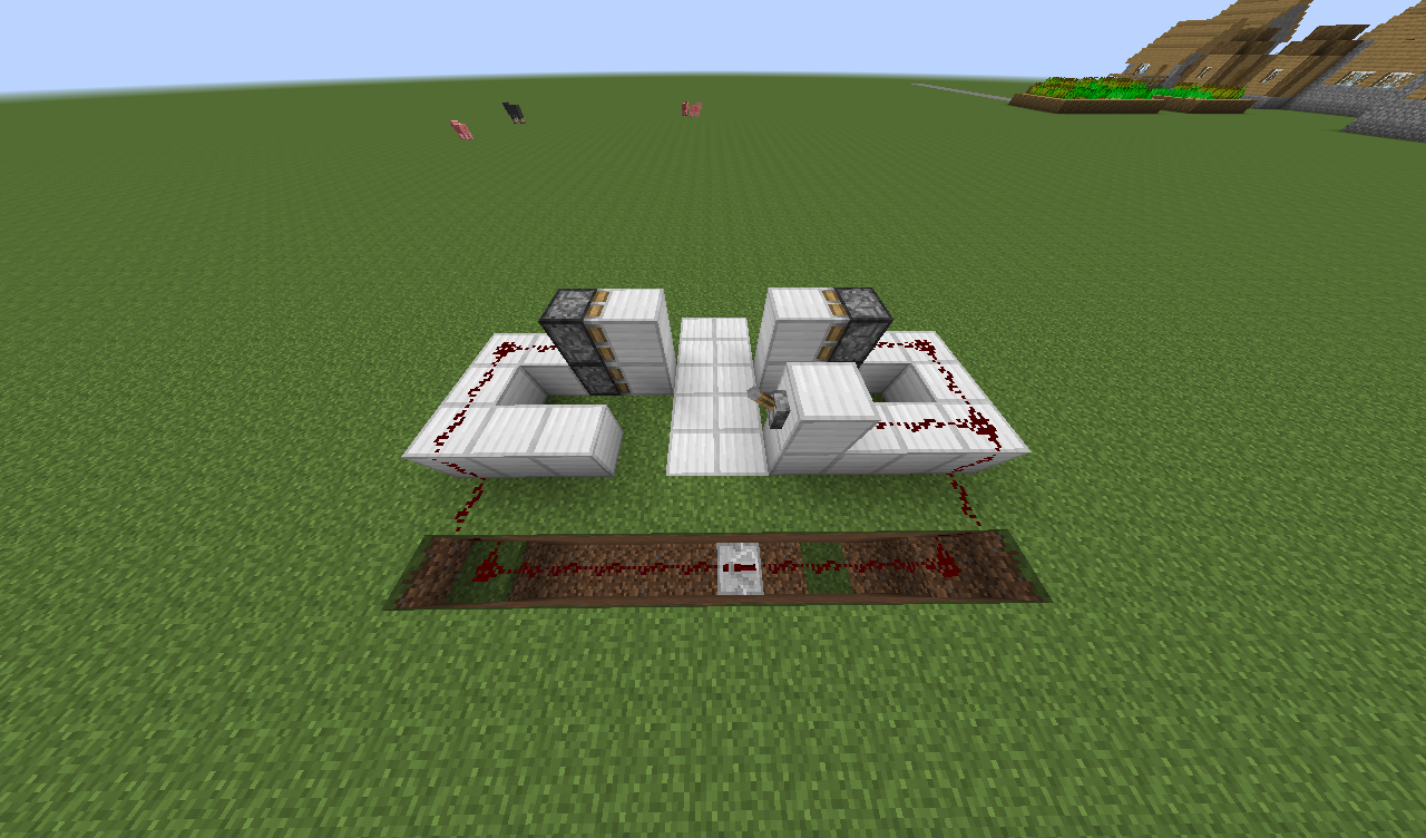 Minecraft Redstone 2x2 Piston Door : 4 Steps - Instructables