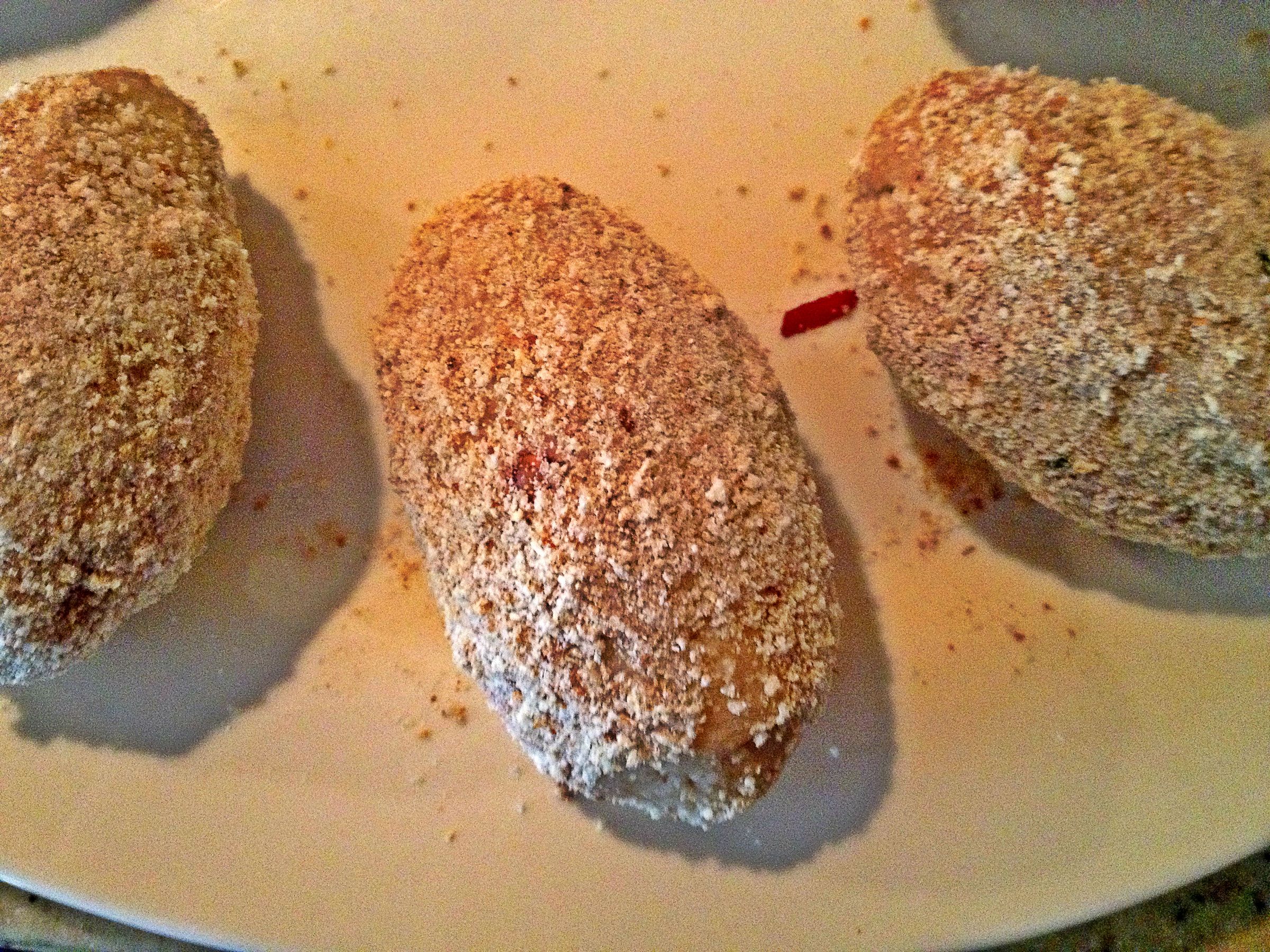 Vegetable Stuffed Potato Cutlets With Tamarind & Cilantro-Lemon Chutney ...