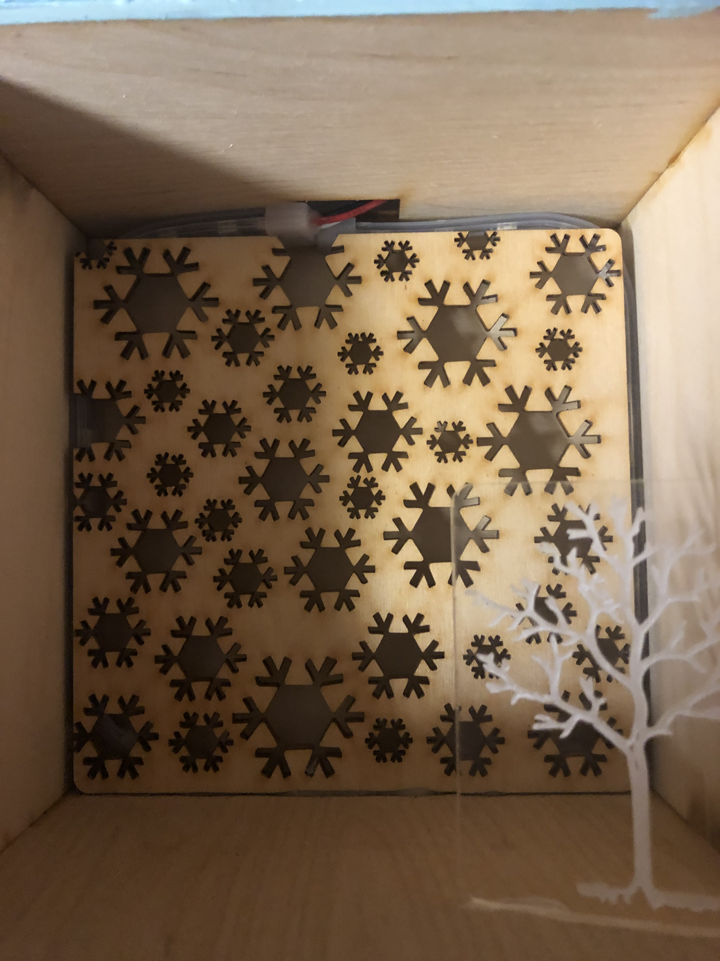 Winter Themed Light Display Shadow Box : 7 Steps - Instructables