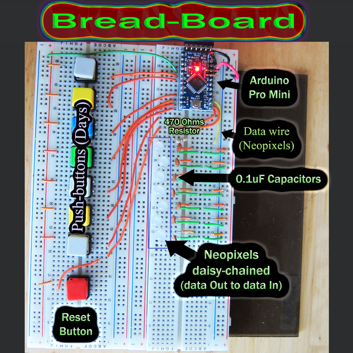 Daily Reminder Button / Calendar With Arduino : 15 Steps - Instructables