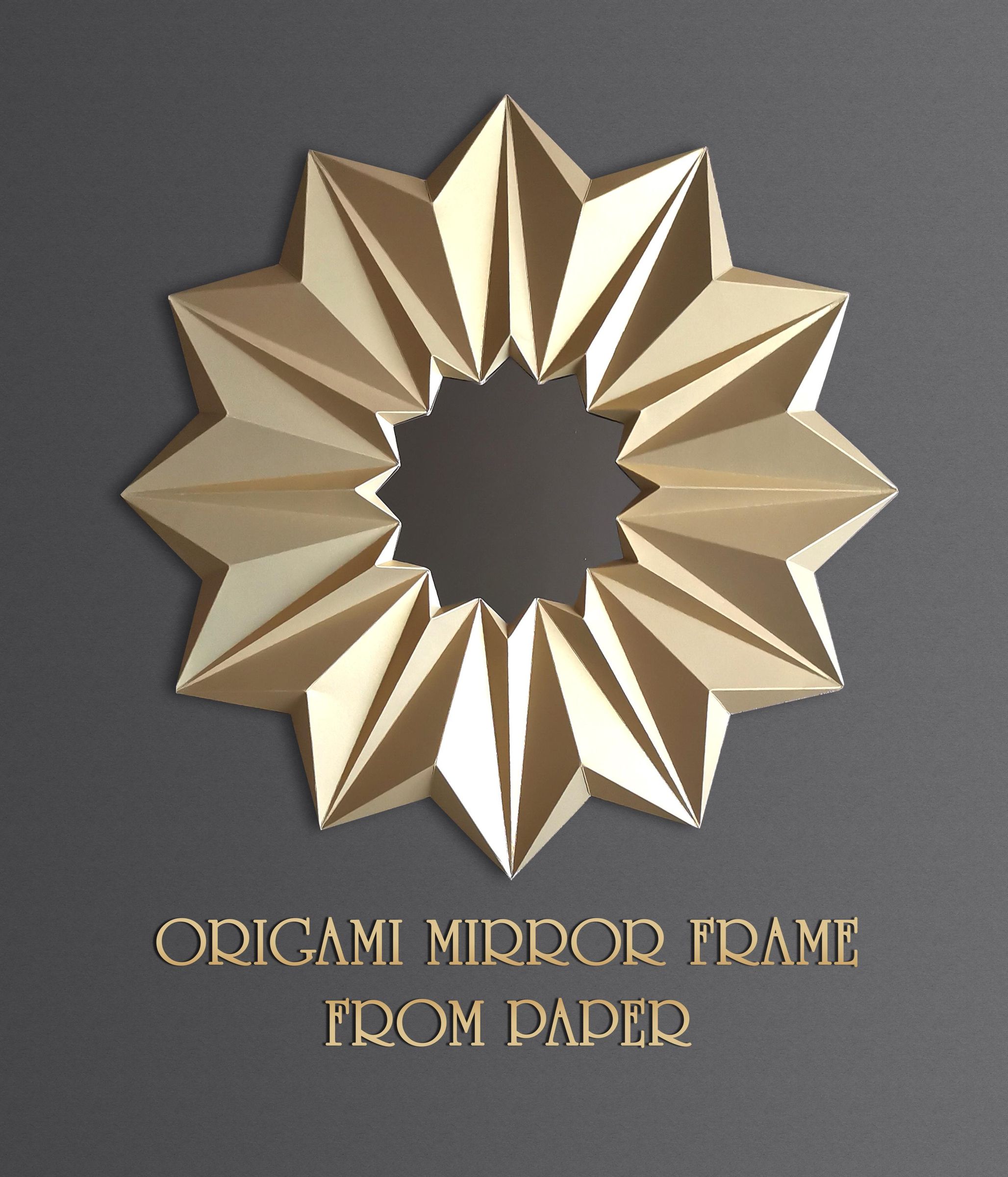 Origami Mirror Frame From Paper : 4 Steps (with Pictures) - Instructables