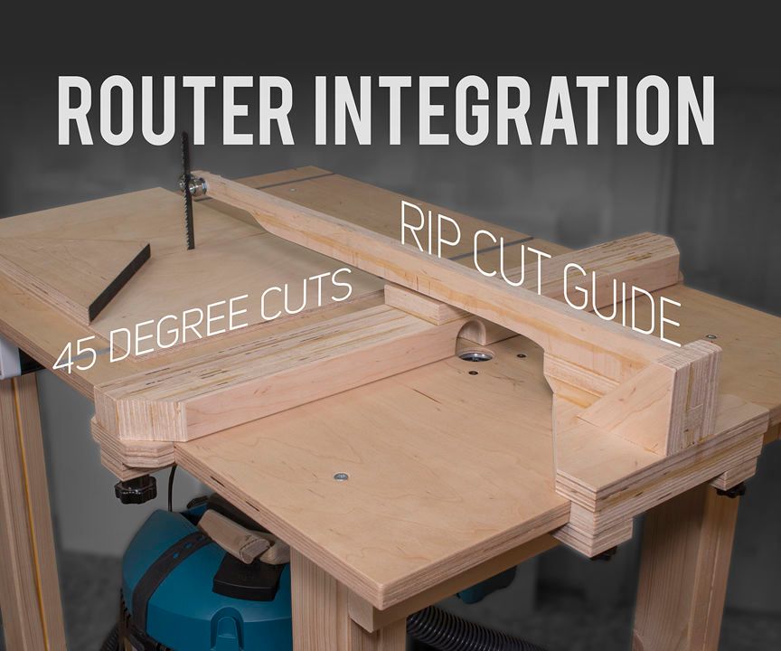 Router Table / Jigsaw 45-Degree Cuts / Rip Cut Blade Guide : 17 Steps ...