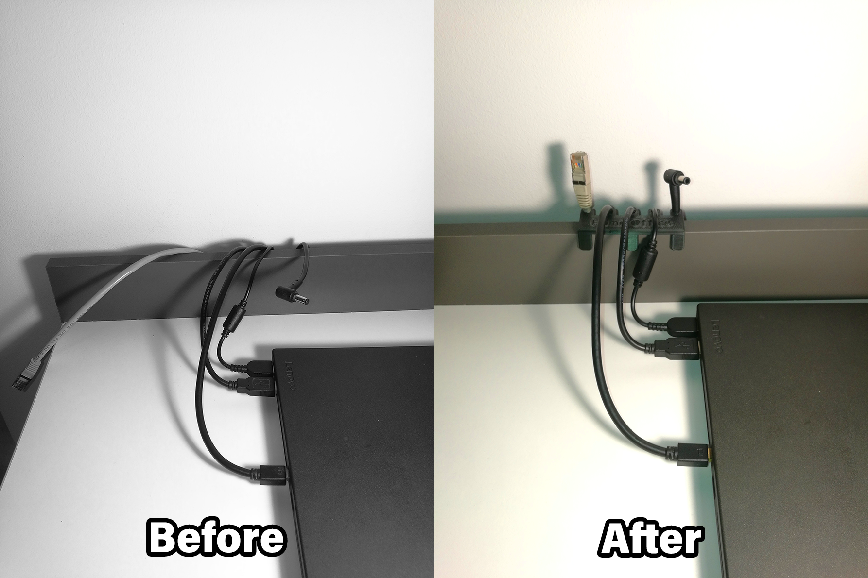 3D Printed Computer Cable Organizer : 7 Steps (with Pictures ...