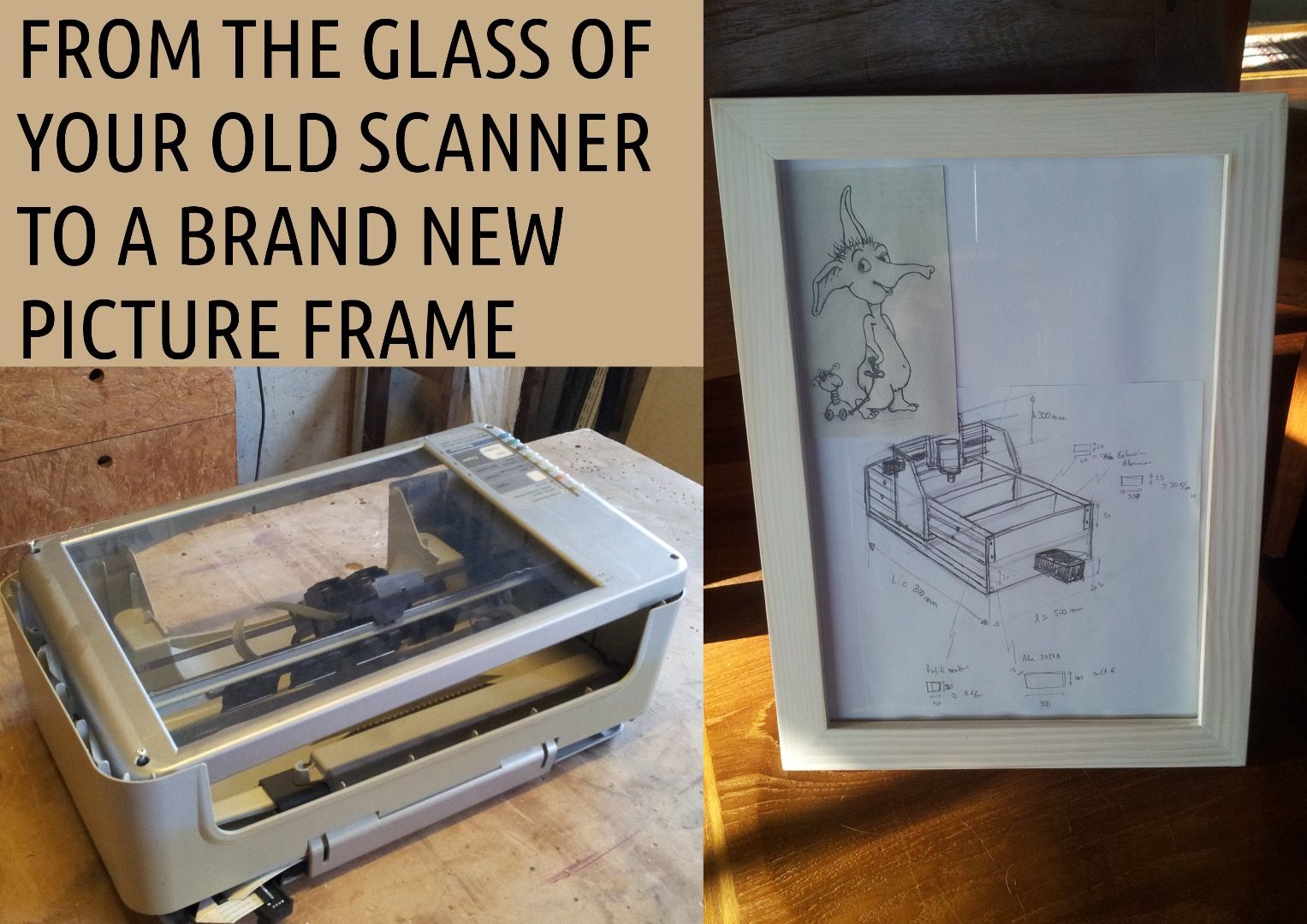Turn Your Dead Scanner Into a Picture Frame : 5 Steps - Instructables