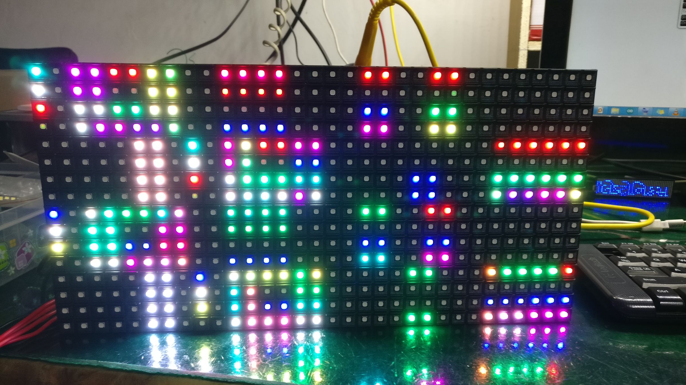 Tetris Time Clock on a RGB Matrix With ESP8266 : 6 Steps - Instructables