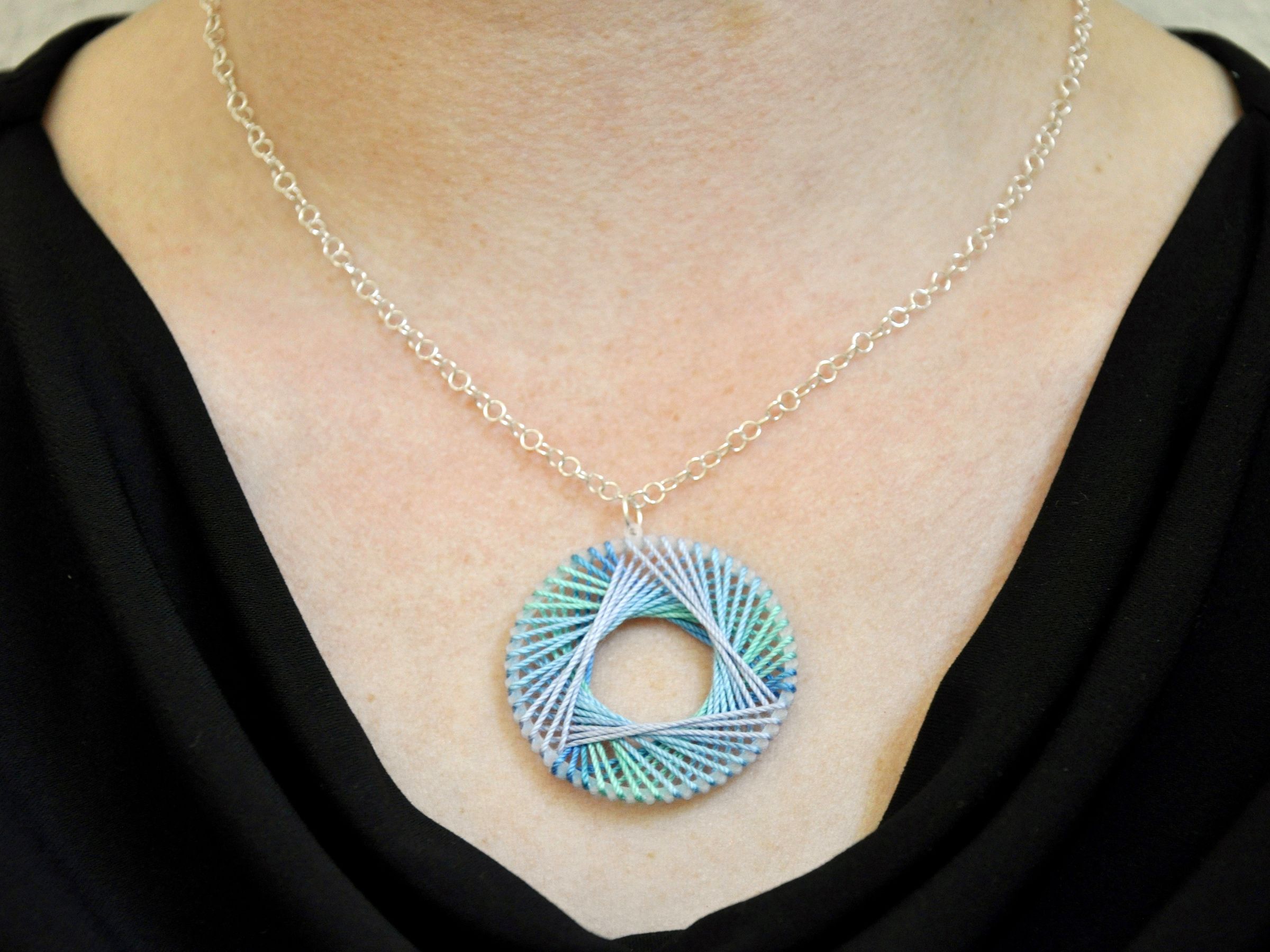 String Art Earrings and Necklace : 6 Steps (with Pictures) - Instructables