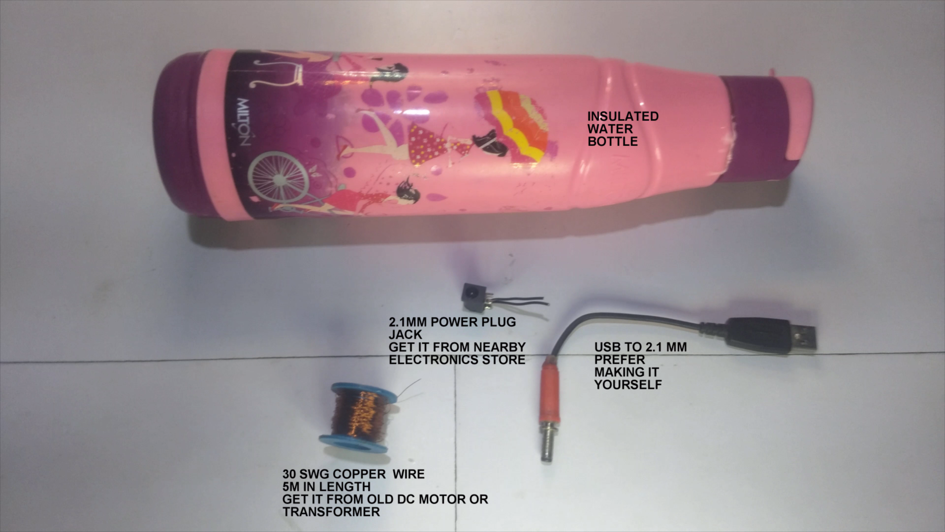 DIY ELECTRIC HEATED WATER BOTTLE(USB) : 11 Steps (with Pictures ...
