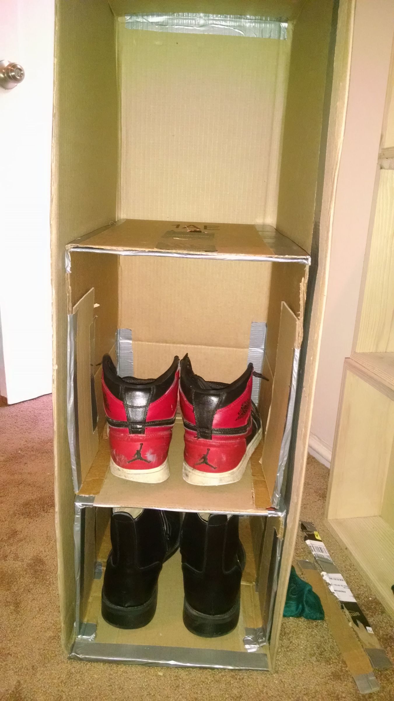 Modular Cardboard Shoe Rack : 3 Steps - Instructables