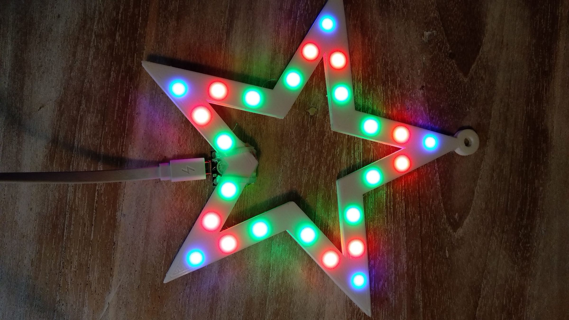 Christmas Star LED Neopixel Arduino Attigny85 Digispark - Instructables