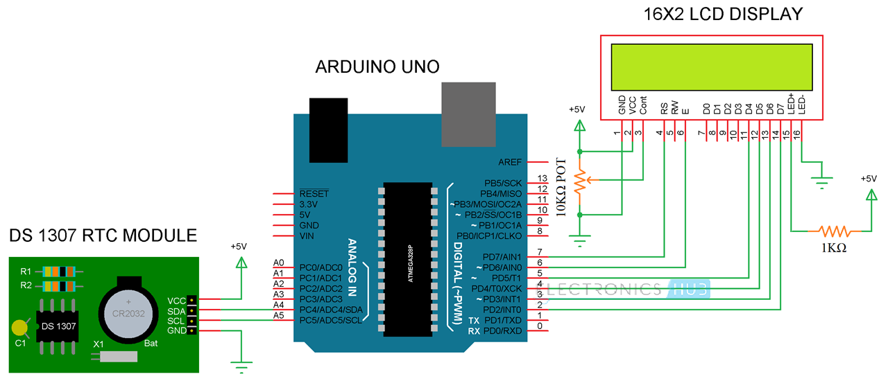 Arduino Real Time Clock Tutorial Using DS1307 : 4 Steps - Instructables