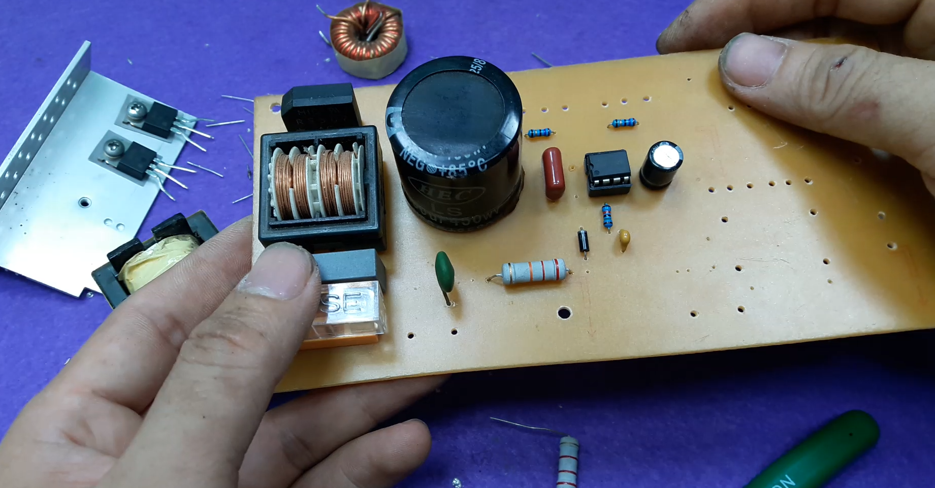 How to Build SMPS Transformer | Home Make 12V 10A Switching Power ...