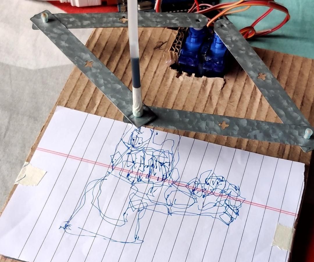 Parallel Arm 2D Plotter Using Servos, Ver-I : 6 Steps - Instructables