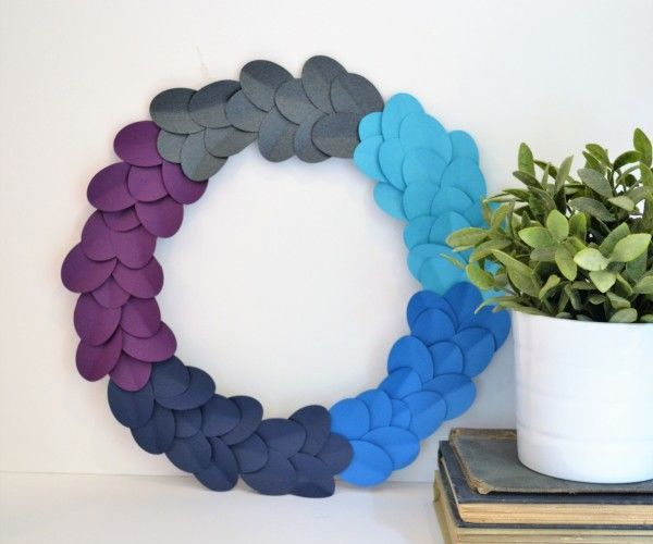 Ombre Paper Wreath : 4 Steps (with Pictures) - Instructables