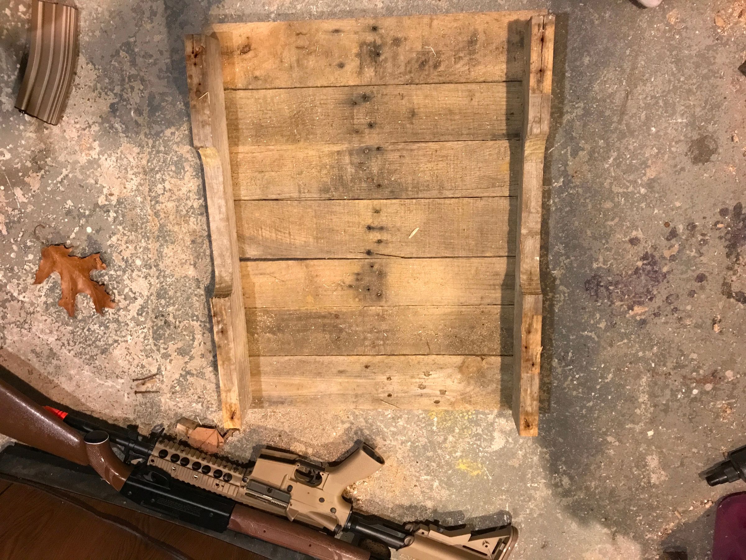 Pellet Gun Rack Made From Pallets. for All the Buds. : 7 Steps ...