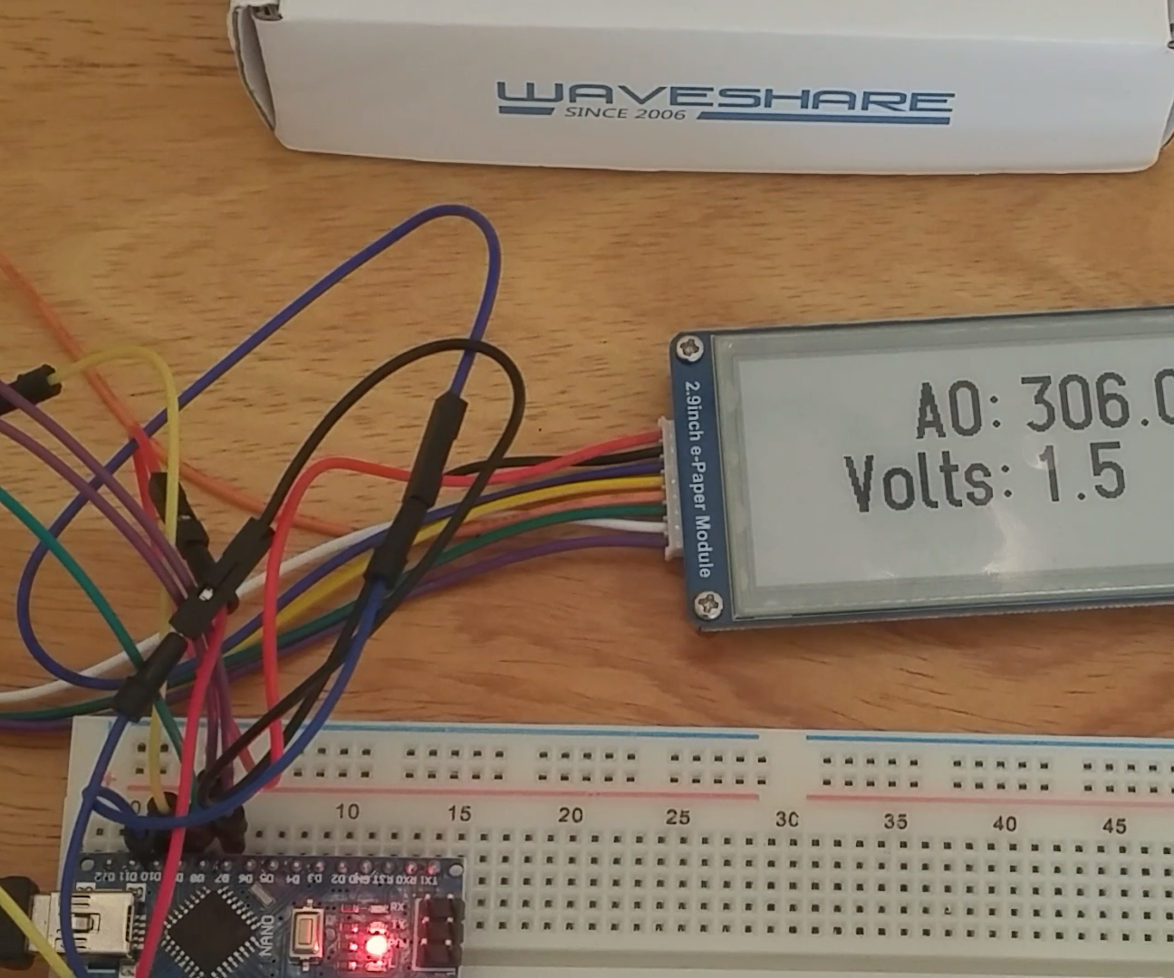 E Paper Display Partial Refresh With Arduino With Pictures Instructables 
