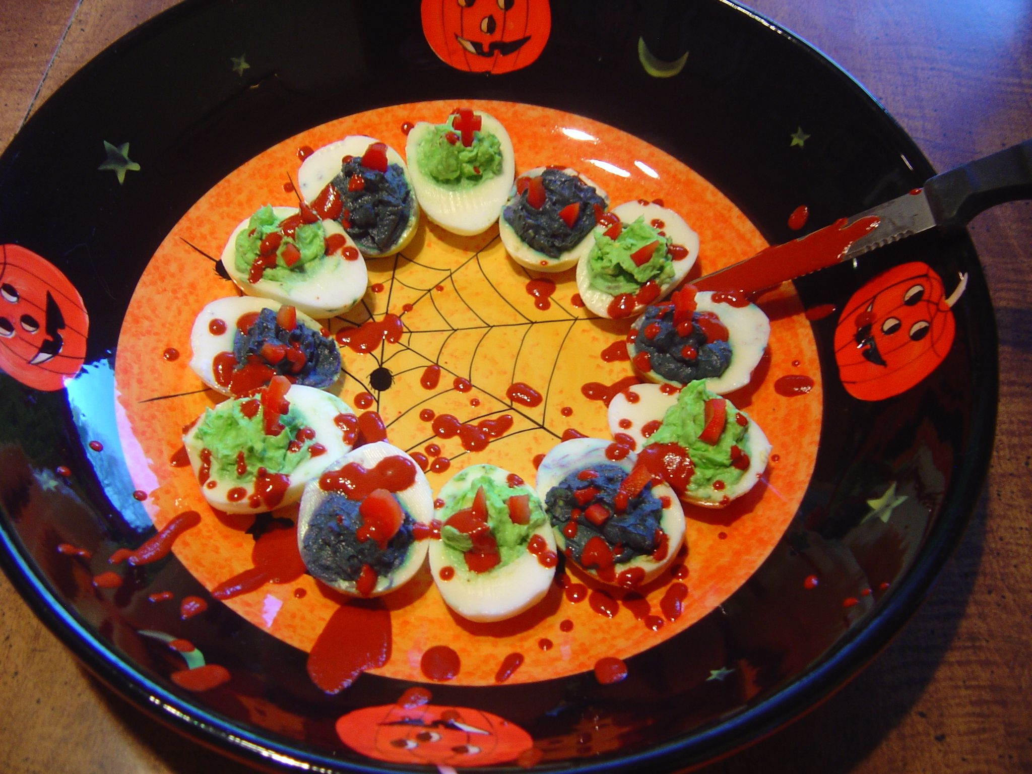 Blood Splattered Extra Satanic Deviled Eggs : 5 Steps (with Pictures ...