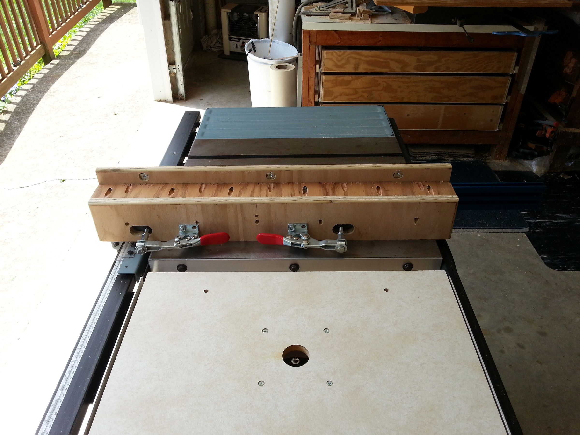 Auxiliary Aluminum T-track Fence for Your Table Saw for Under $50 : 12 ...