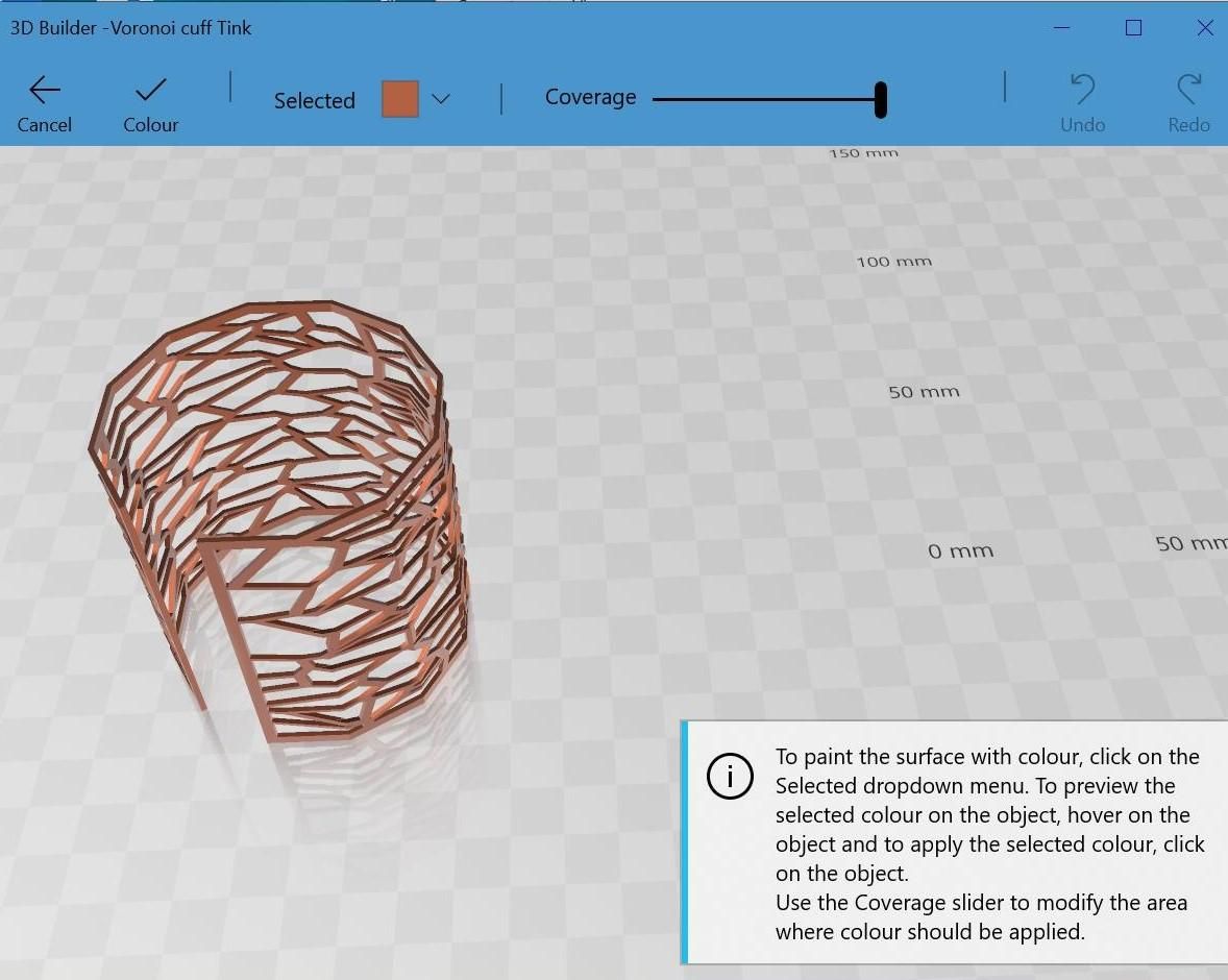 Voronoi Cuff in Tinkercad : 6 Steps (with Pictures) - Instructables