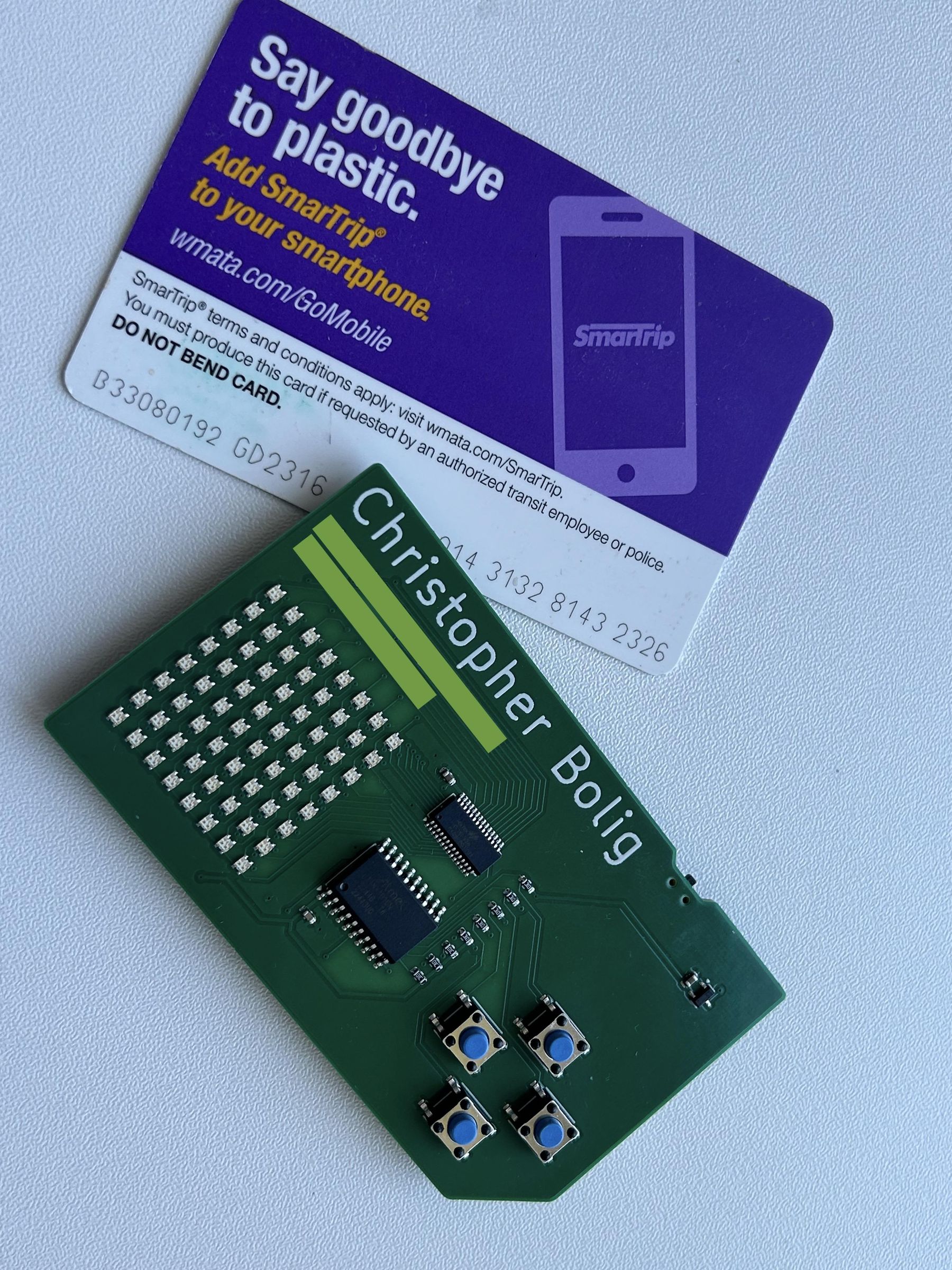 LED MATTiny-rix Business Card With the HT16K33A : 5 Steps - Instructables