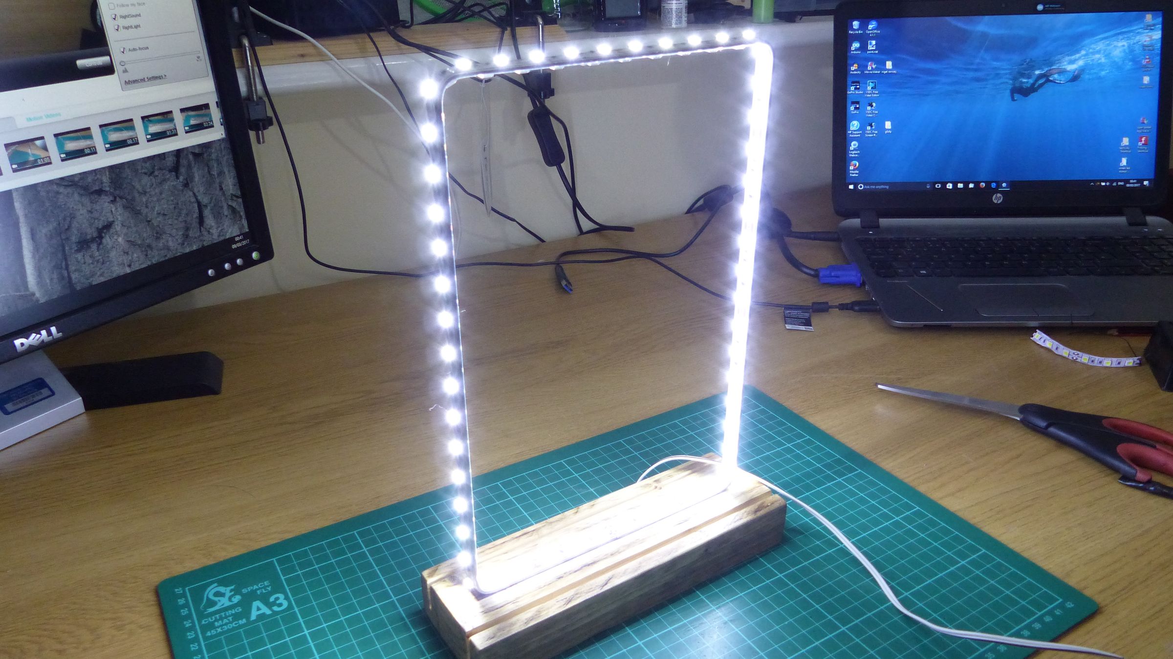 Modern Led Infinity Mirror Table Lamp : 19 Steps (with Pictures ...