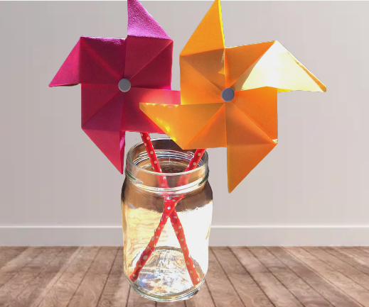 Fun Origami Pinwheel Easy : 11 Steps - Instructables