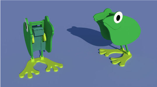 How to Design a Jumping Frog Using 3D CAD Software - Instructables