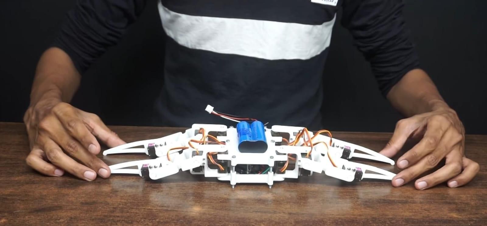 How to Make a WALKING SPIDER ROBOT at Home | 3D Printed Crawling Robot ...