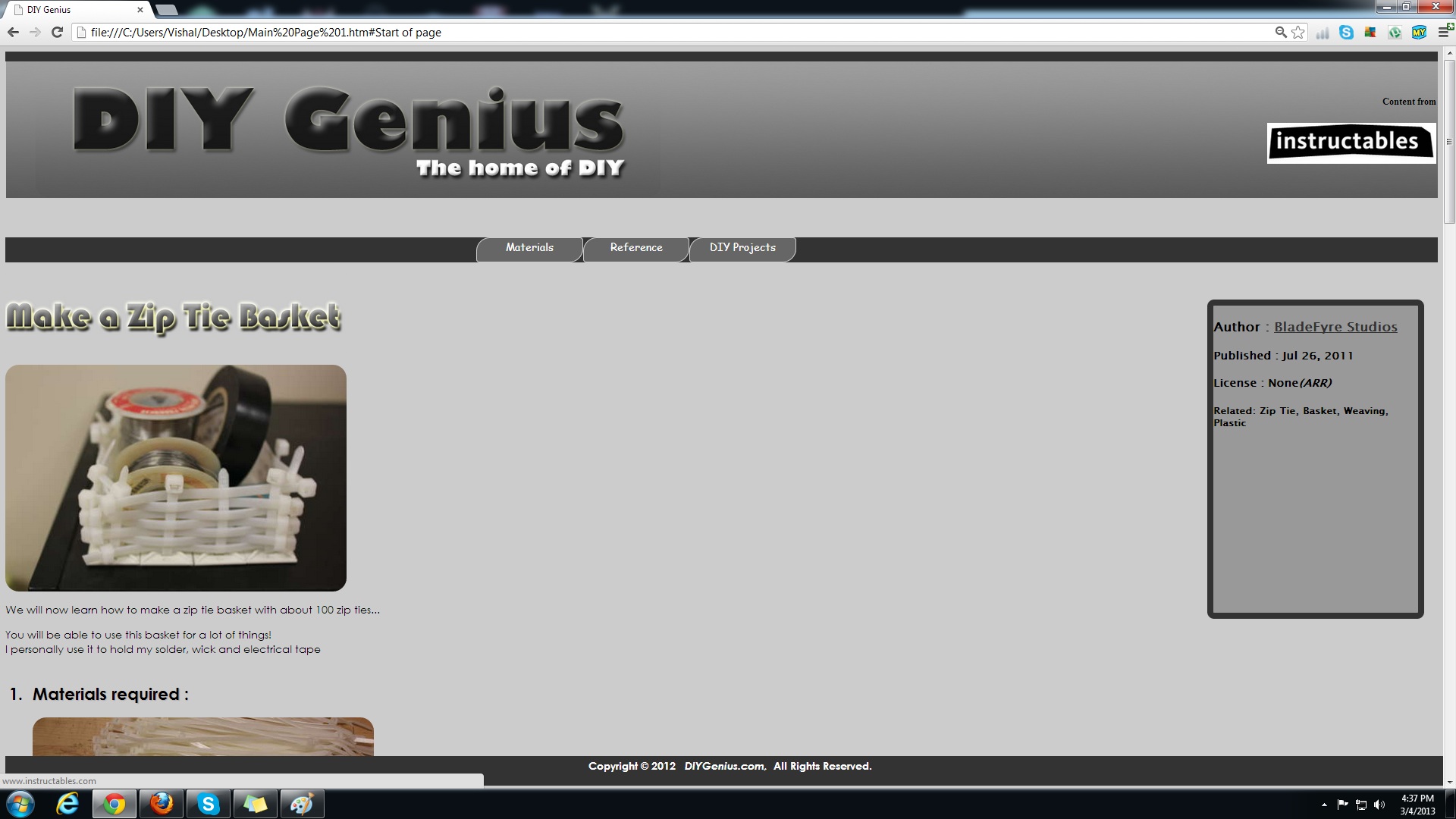 Website (HTML and CSS) - Instructables