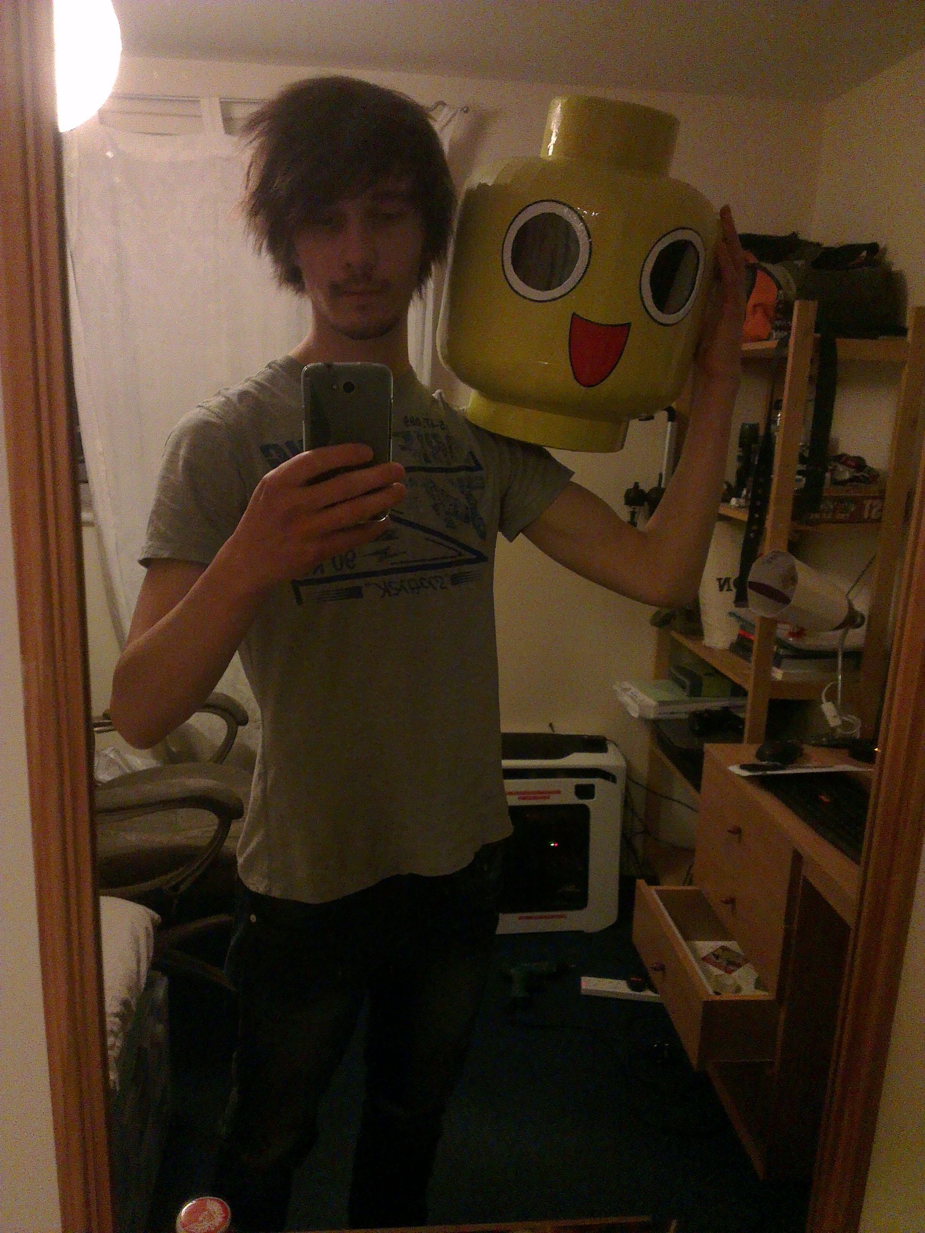 Chuck Greene Cosplay (With Servbot Lego Mask) : 8 Steps (with Pictures ...