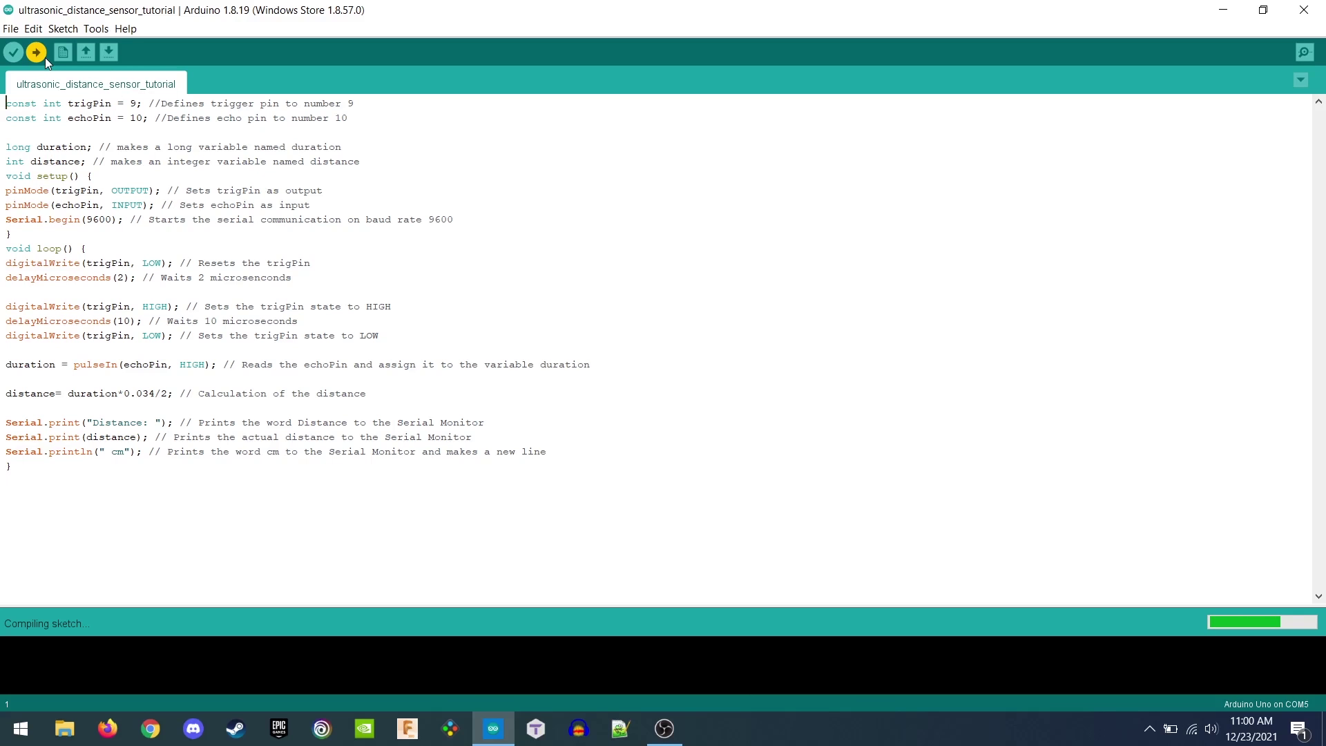How to Use the HC-SR04 Ultrasonic Sensor With the Arduino UNO : 9 Steps ...