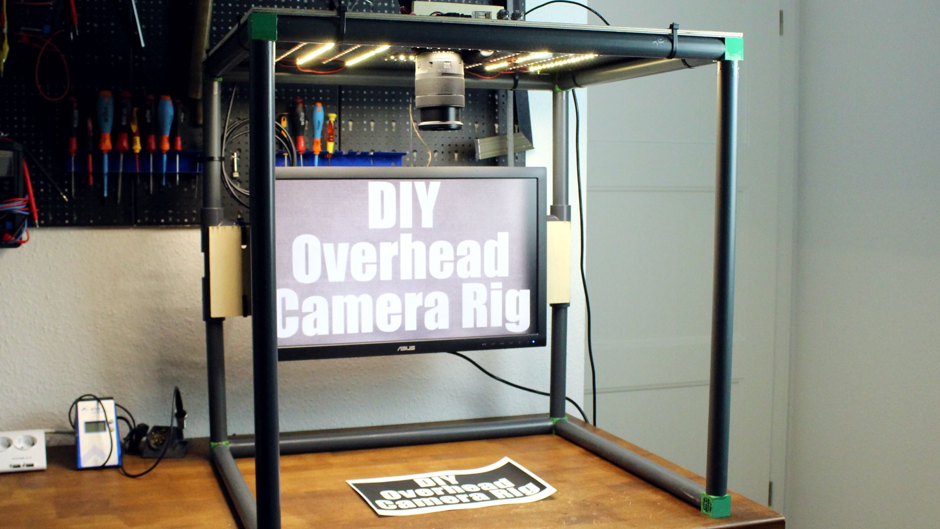 Make Your Own Overhead Camera Rig With LED Illumination! : 5 Steps ...