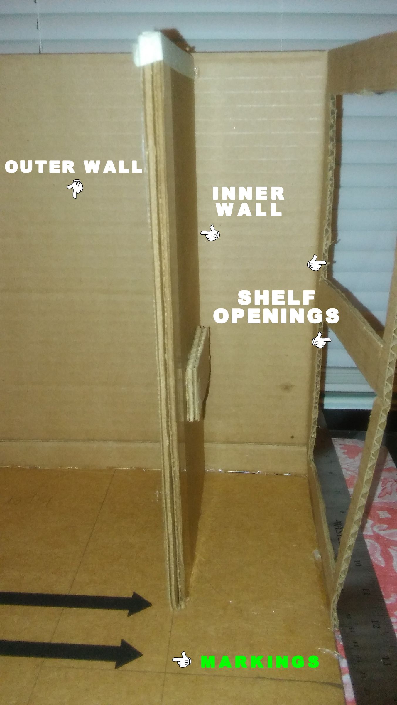 DIY Cardboard Craft Tower Organizer : 10 Steps (with Pictures ...